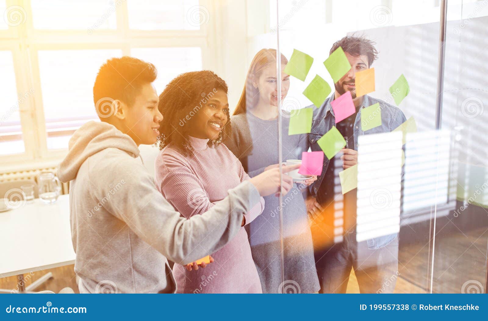 Group Brainstorming in the Workshop Seminar Stock Photo - Image of ...