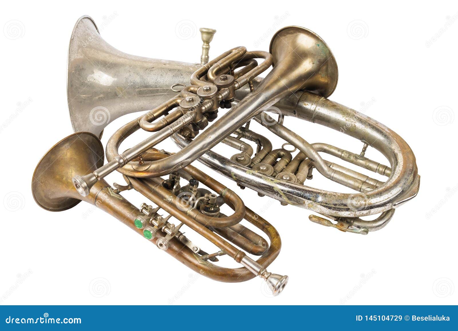 Group of brass instruments stock image. Image of concert - 145104729