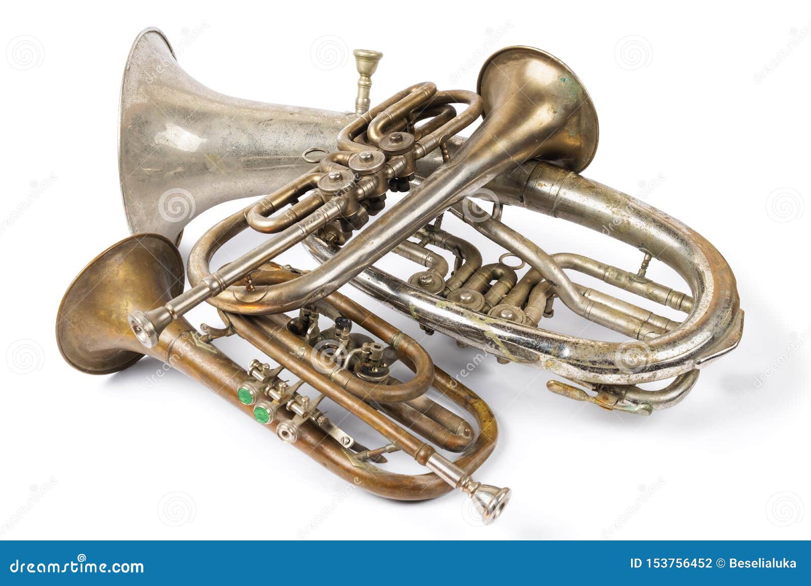Group of brass instruments stock photo. Image of musical - 153756452