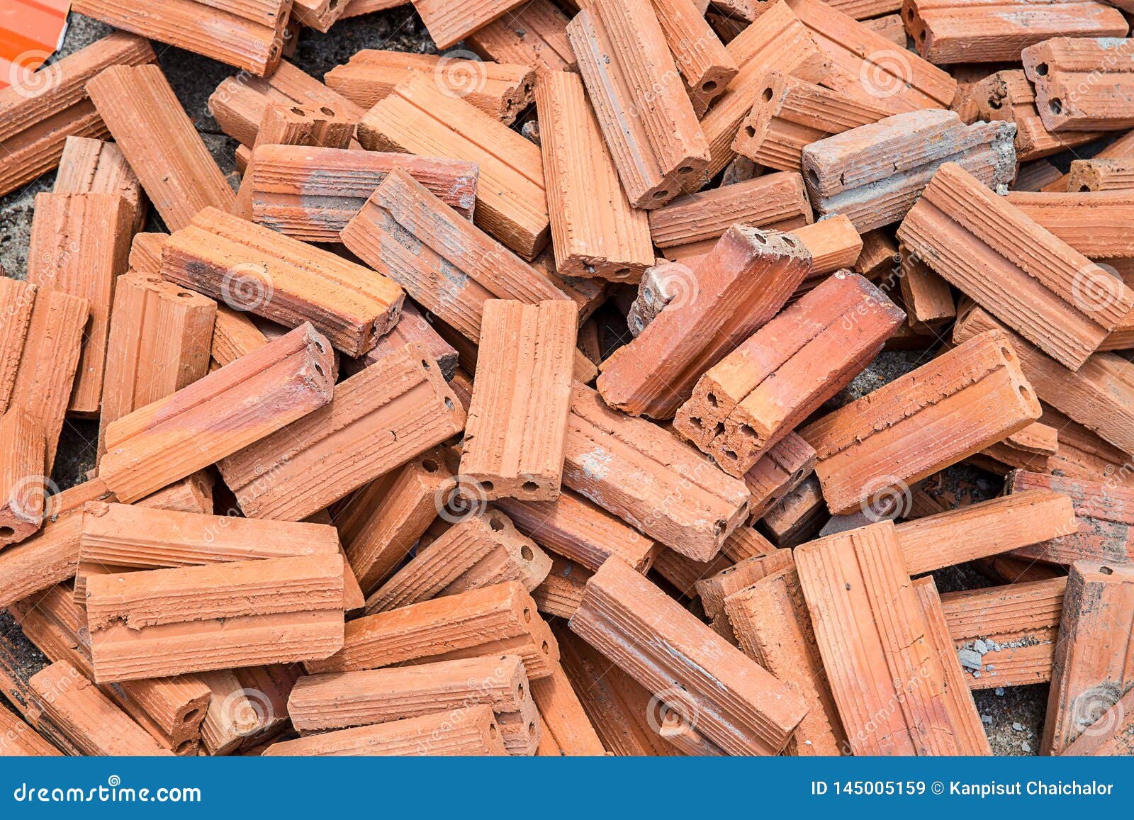 Group of Bricks Square Construction Materials. Bricks Texture and ...