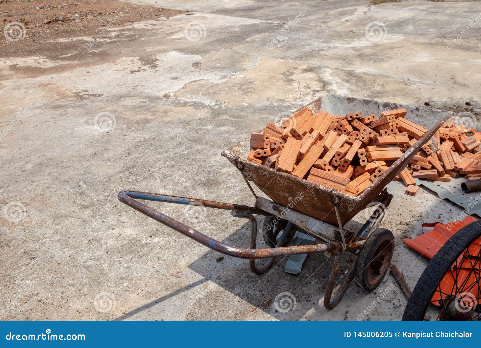 Group of Bricks Square Construction Materials. Bricks Texture and ...