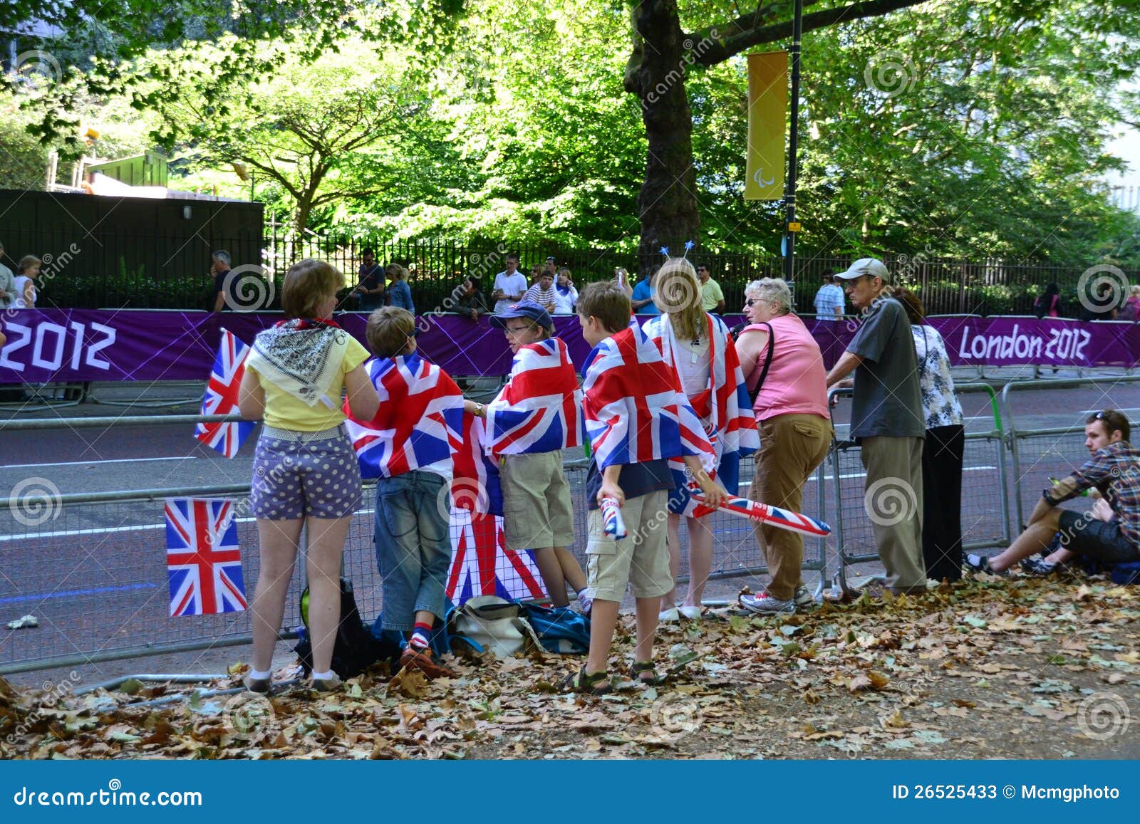 Group of British Fans Awaiting for the Athlets Editorial Stock Photo ...