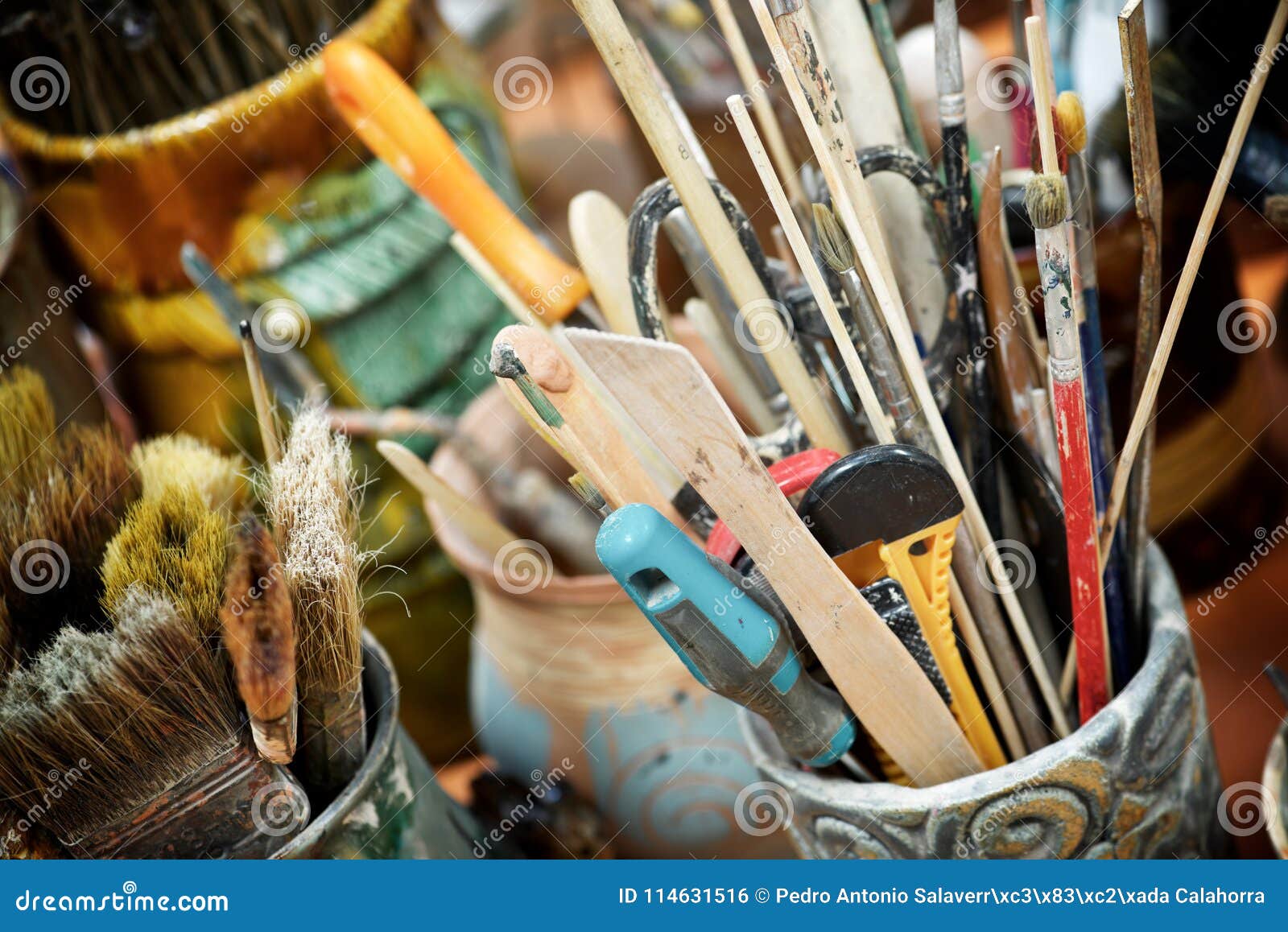 Group of tools stock photo. Image of mound, professional - 114631516