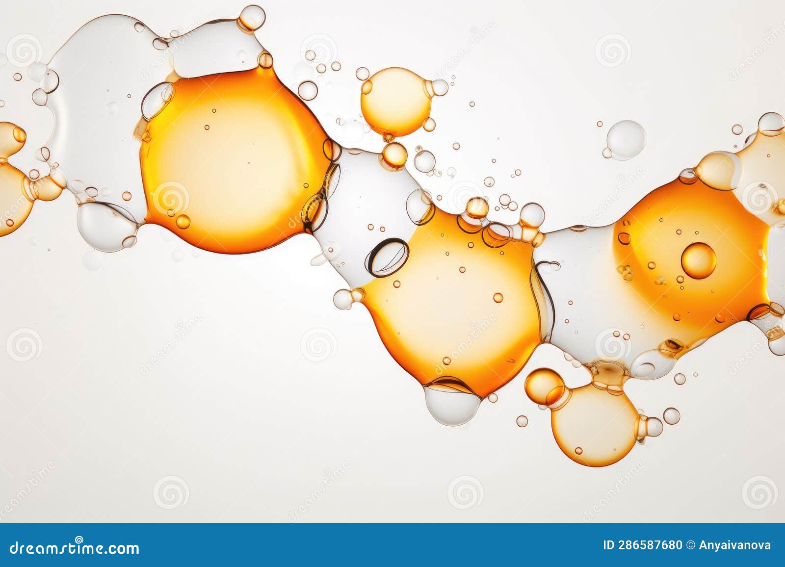 A Group of Bubbles Floating on Top of Each Other. Stock Illustration ...