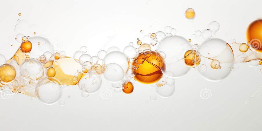 A Group of Bubbles Floating on Top of Each Other. Stock Illustration ...