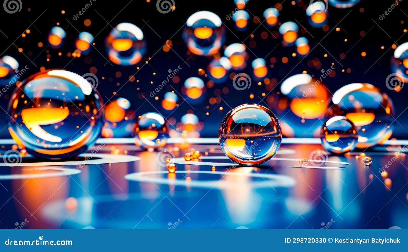 Group of Bubbles Floating on Top of Floor Next To Each Other ...