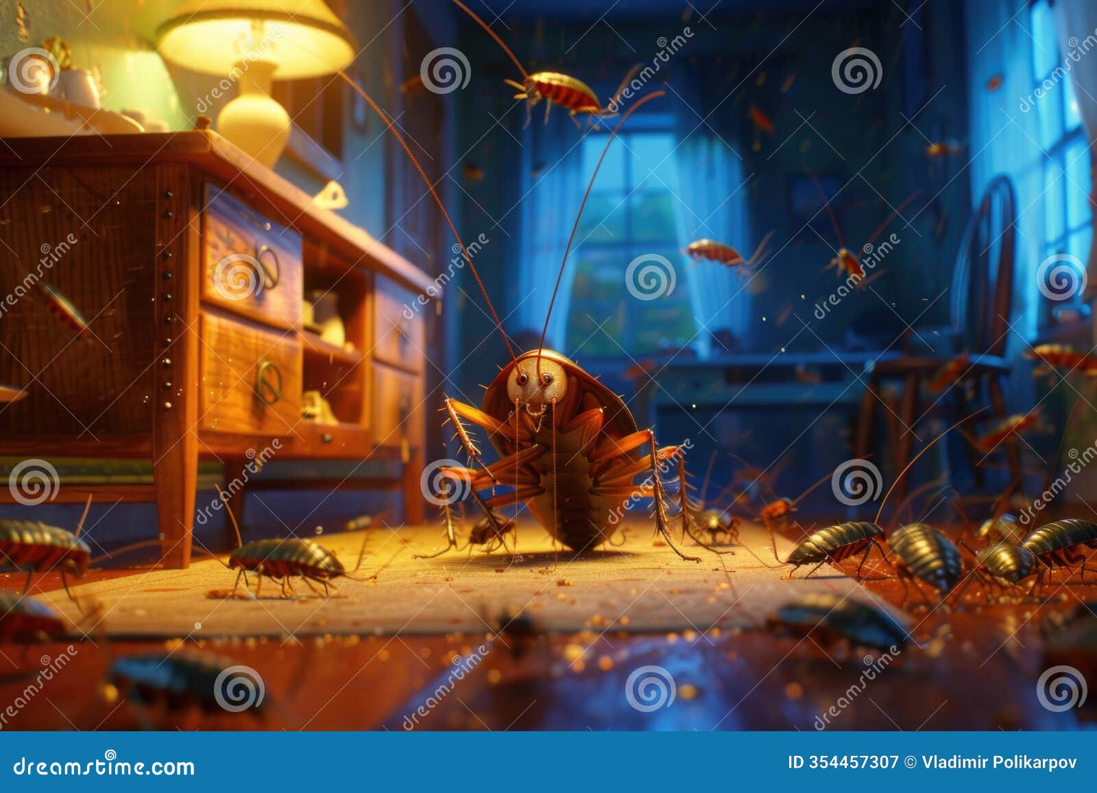 A Group of Bugs Crawling on the Ground. Suitable for Educational ...