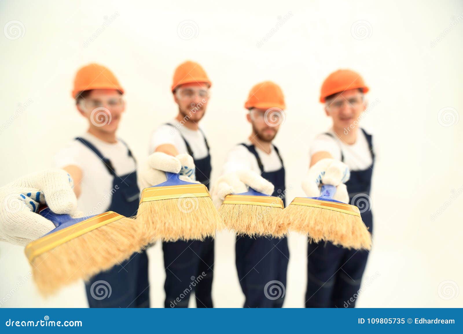 Group of Builders with Different Tools Stock Image - Image of employees ...