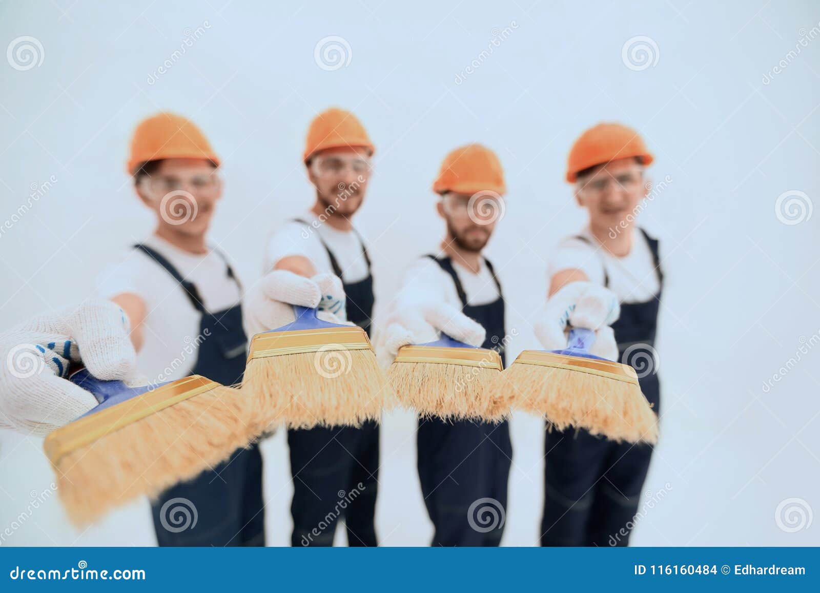 Group of Builders with Different Tools Stock Photo - Image of equipment ...