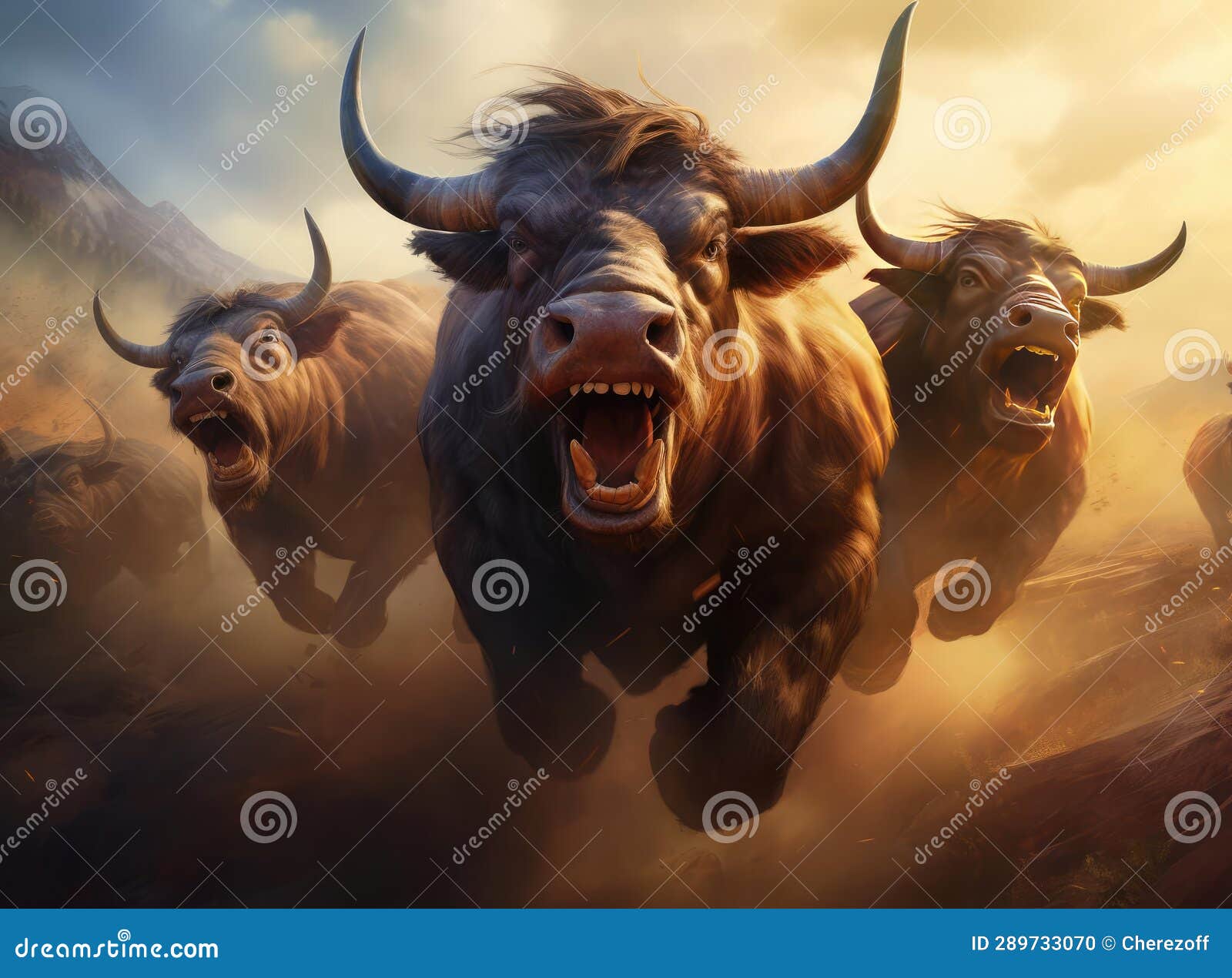 A Group of Bulls Looking at the Camera Stock Photo - Image of tradition ...