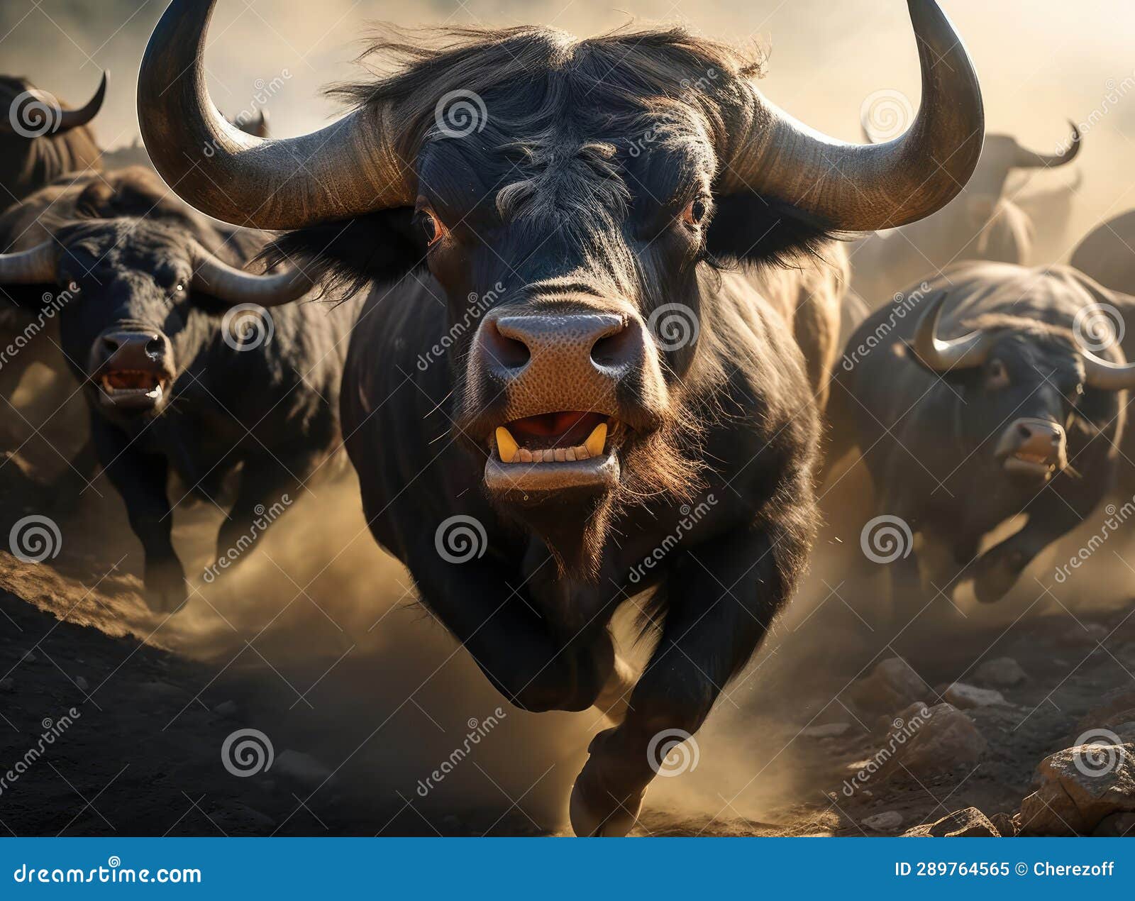 A Group of Bulls Looking at the Camera Stock Image - Image of farming ...