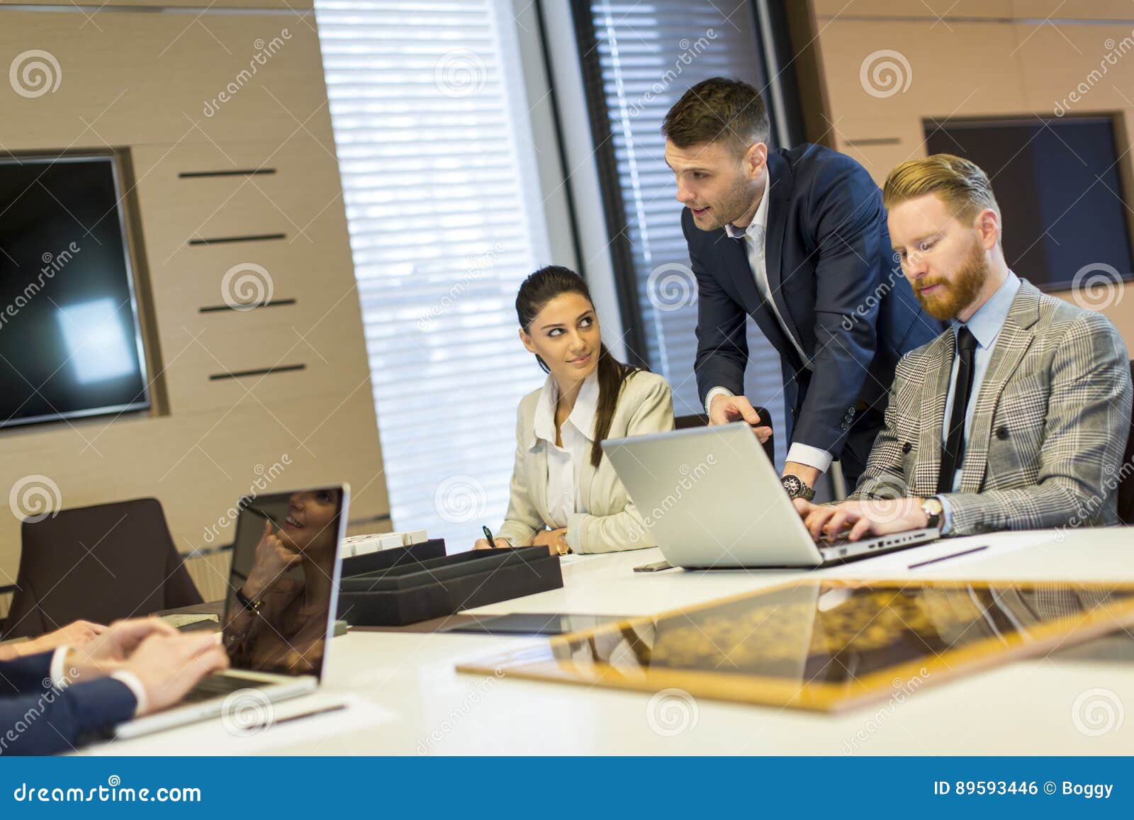 Group of Buseness People Who are Seriously Working on a New Project in ...