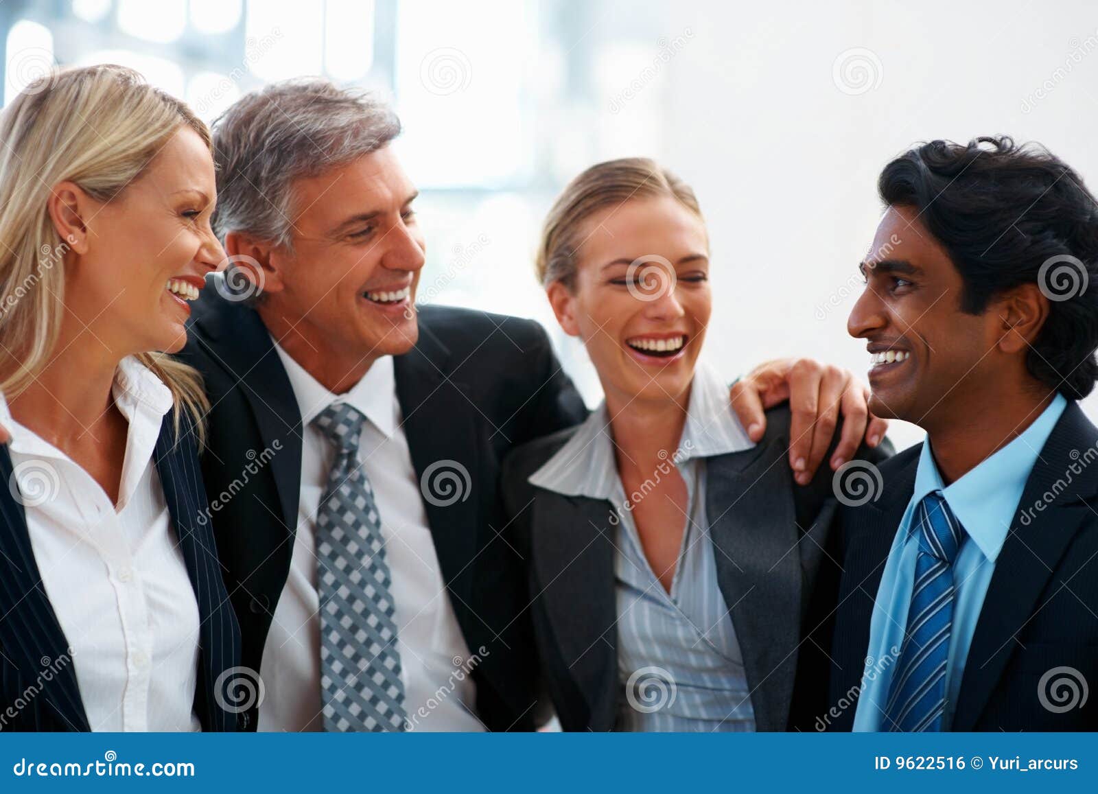 Group of Business Colleagues Enjoying Themselves Stock Photo - Image of ...
