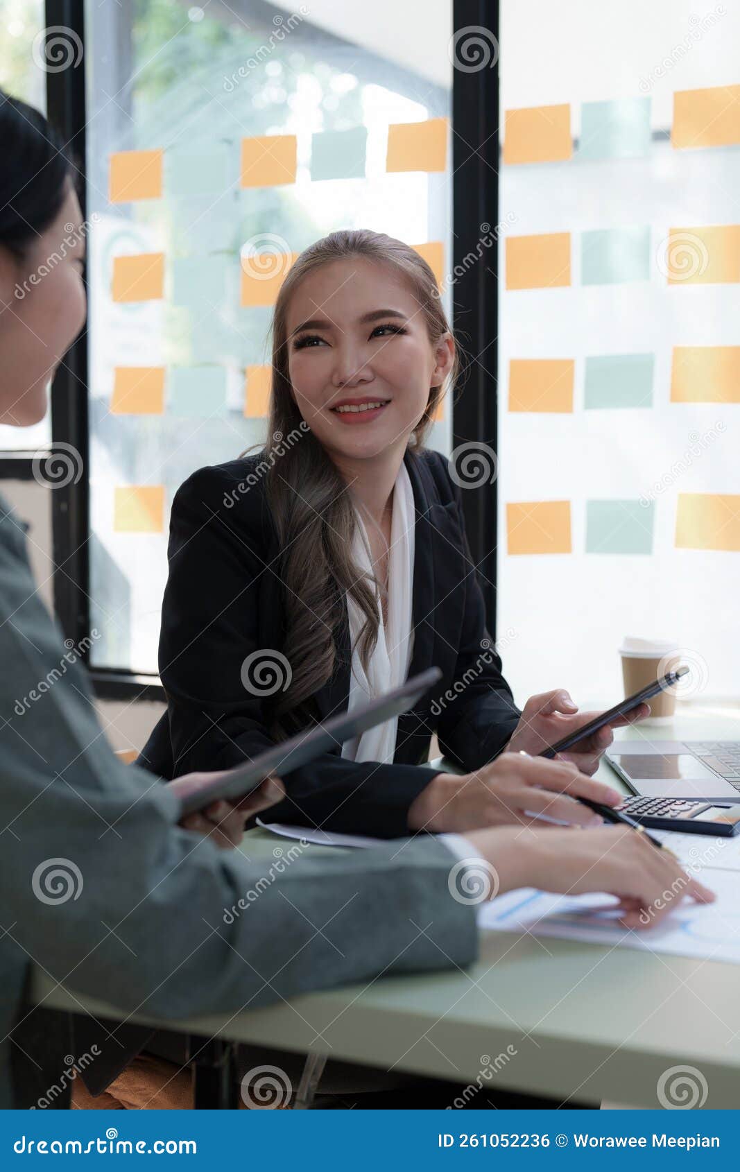 Group of Business Consultant Working Management Big Data and Analyze ...