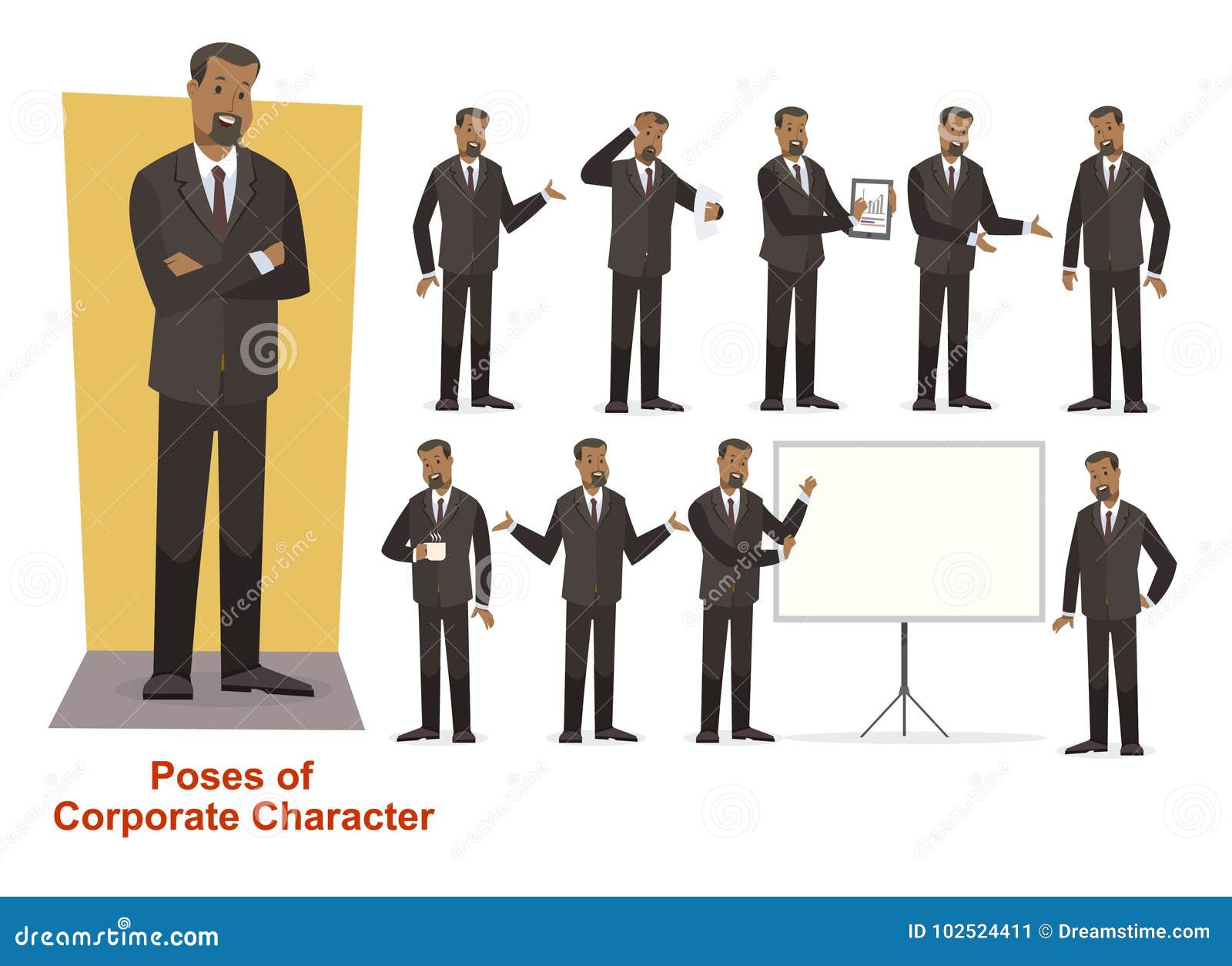 Group of Business and Corporate Character Stock Illustration ...