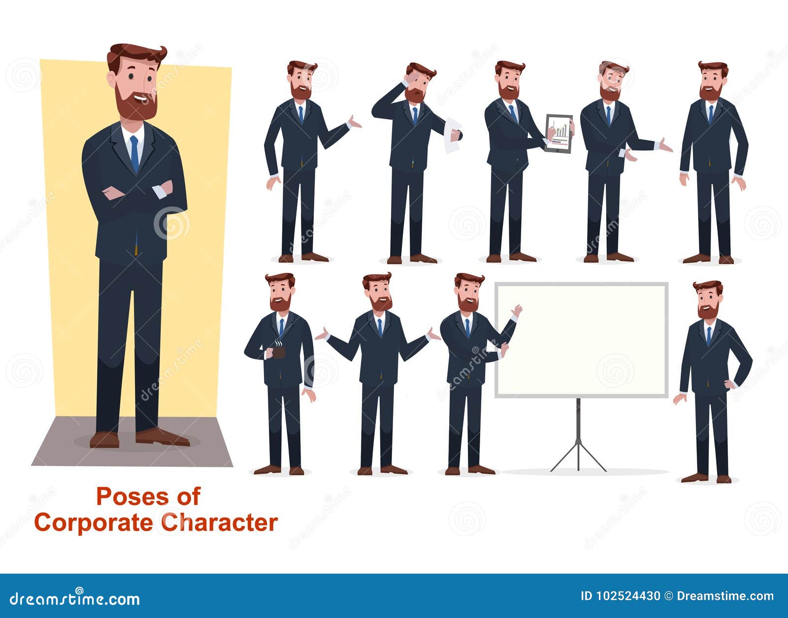 Group of Business and Corporate Character Stock Illustration ...