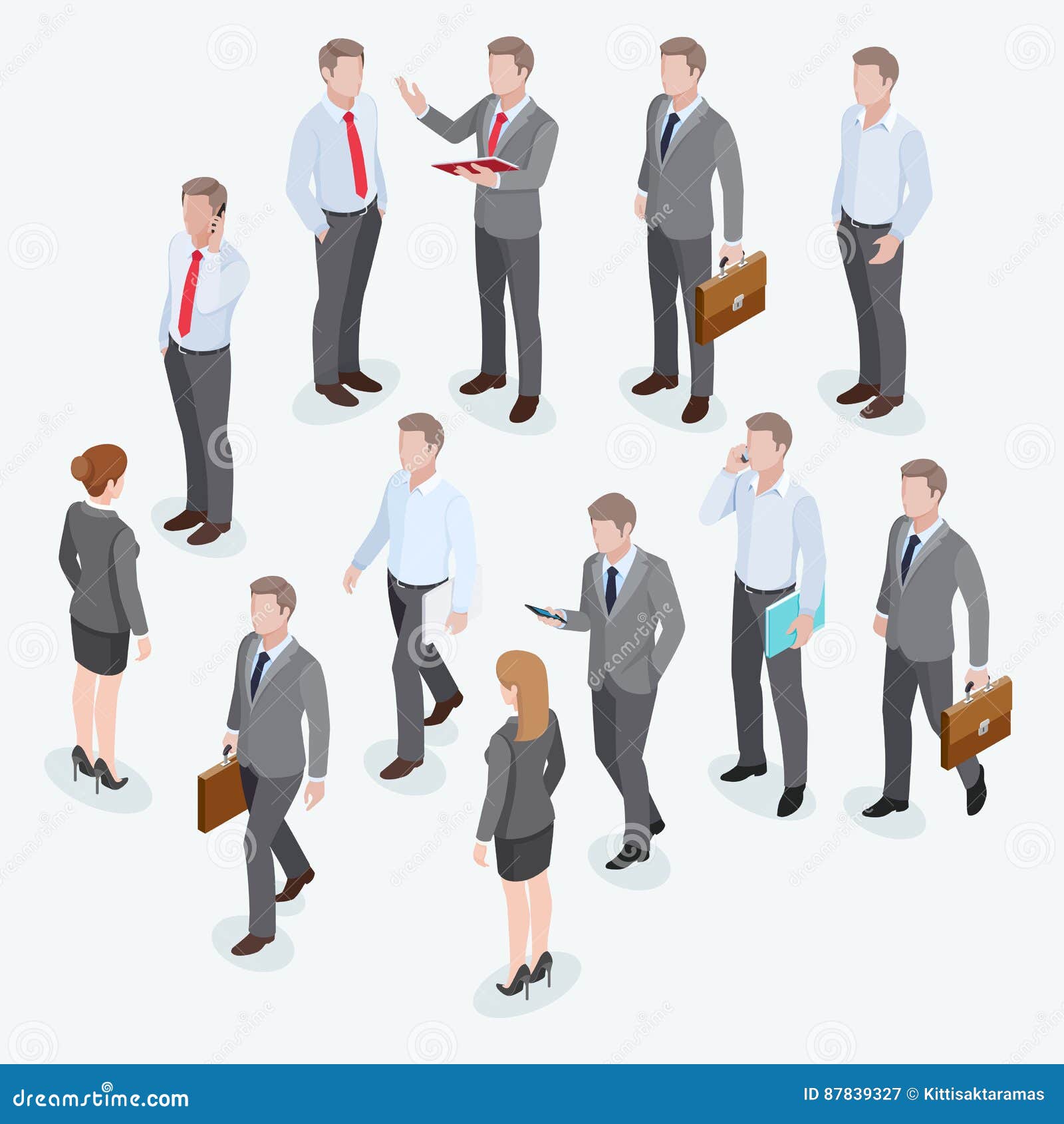 Isometric Design Of Man Sitting On Bookshelf And Woman Reding A Book ...