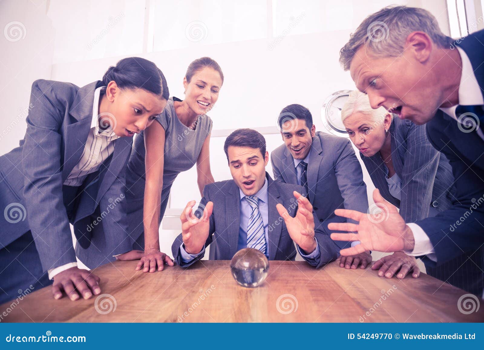 Group of Business Man Predict the Future Stock Photo - Image of classy ...