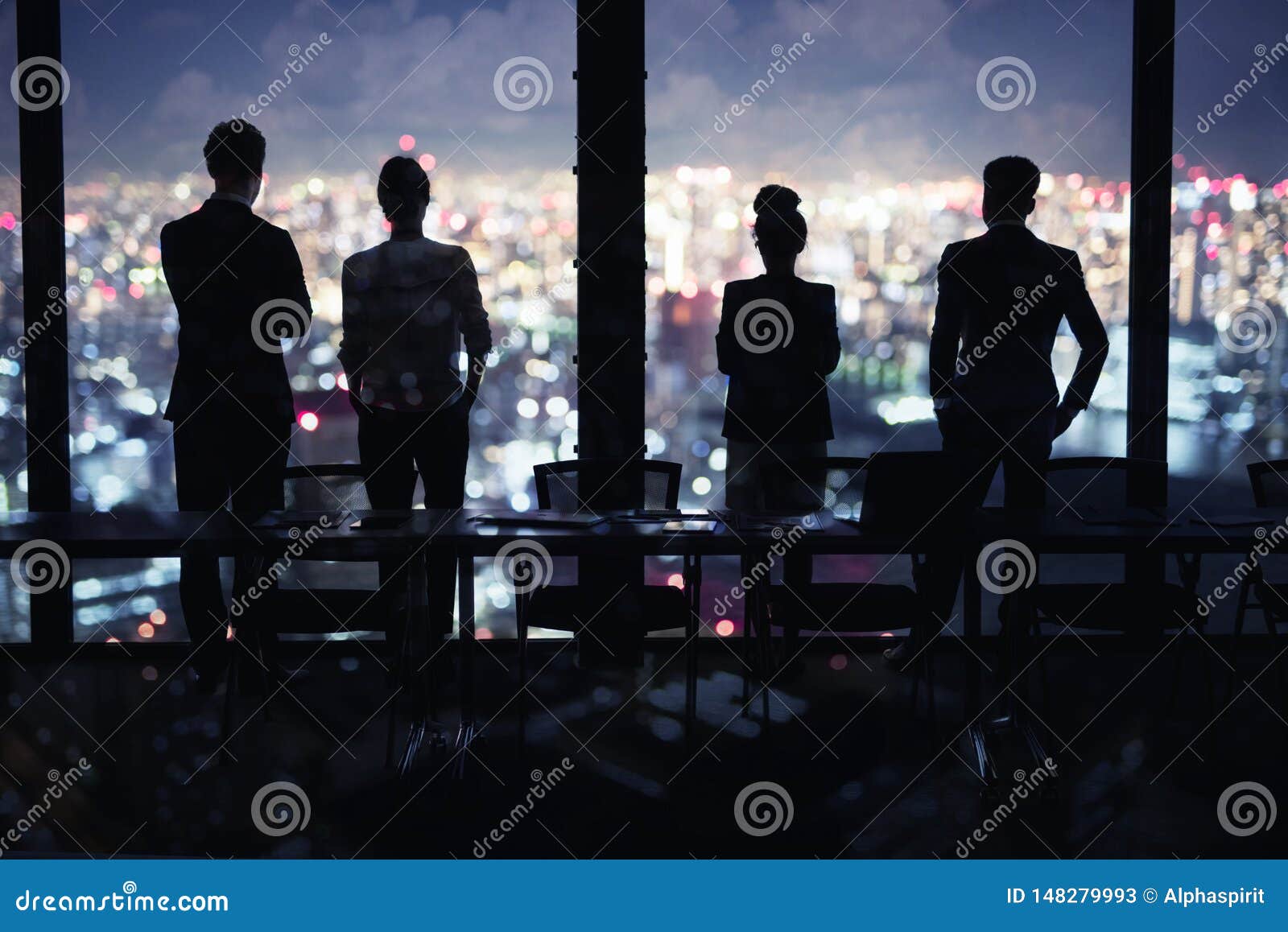 Group of Business Partner Looking for the Future. Concept of Corporate ...