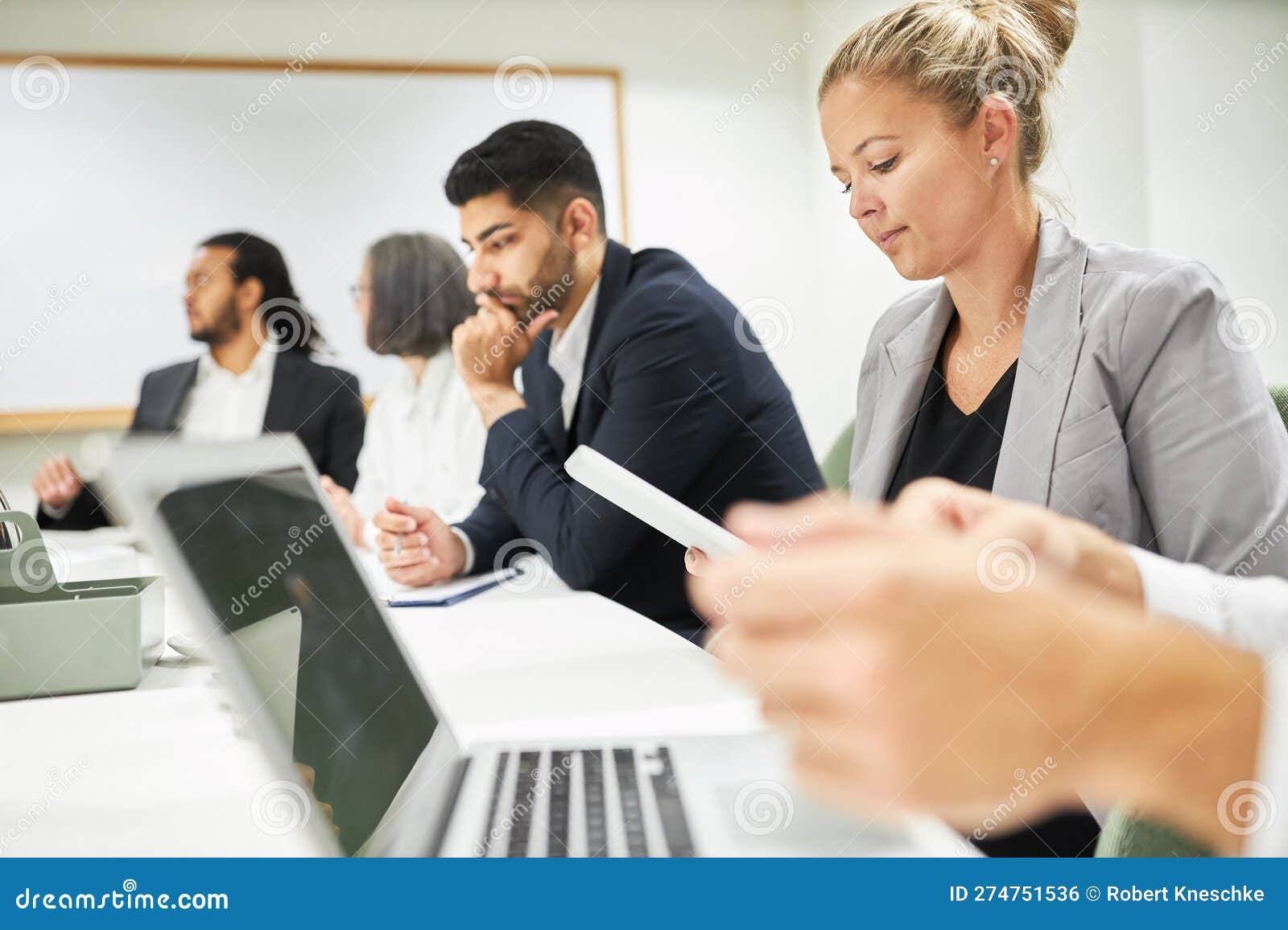 Group of Business People As Trainees in the Computer Course Stock Photo ...