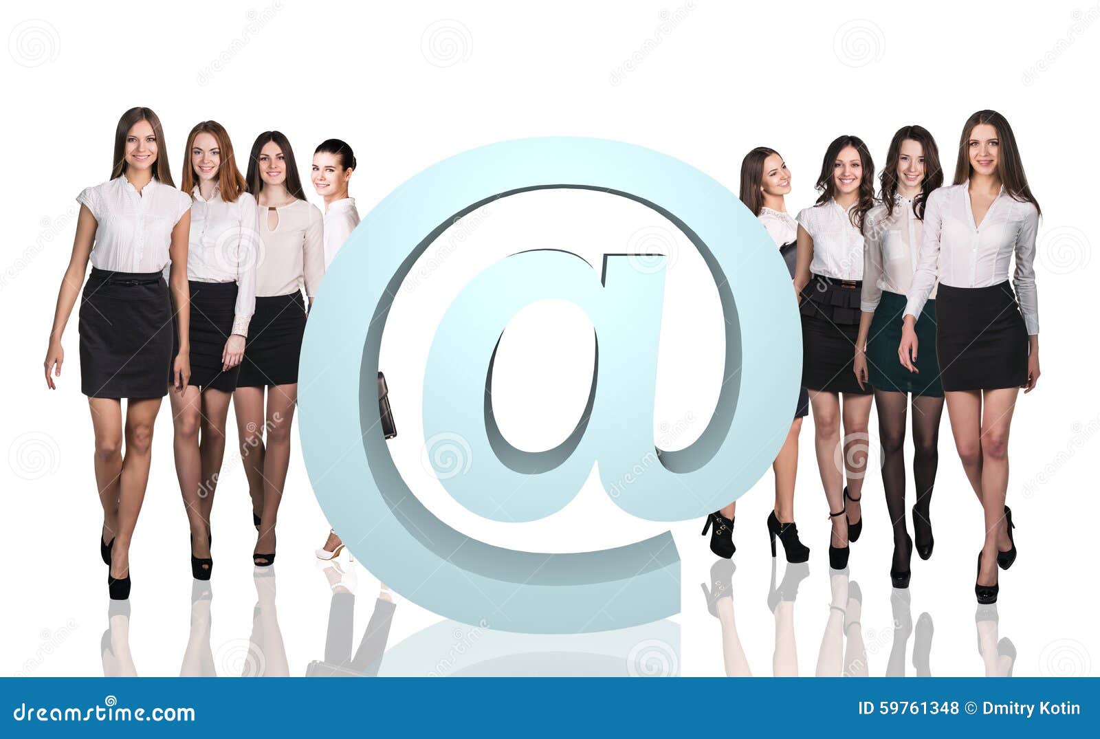 Group of Business People with Big E-mail Icon Stock Photo - Image of ...