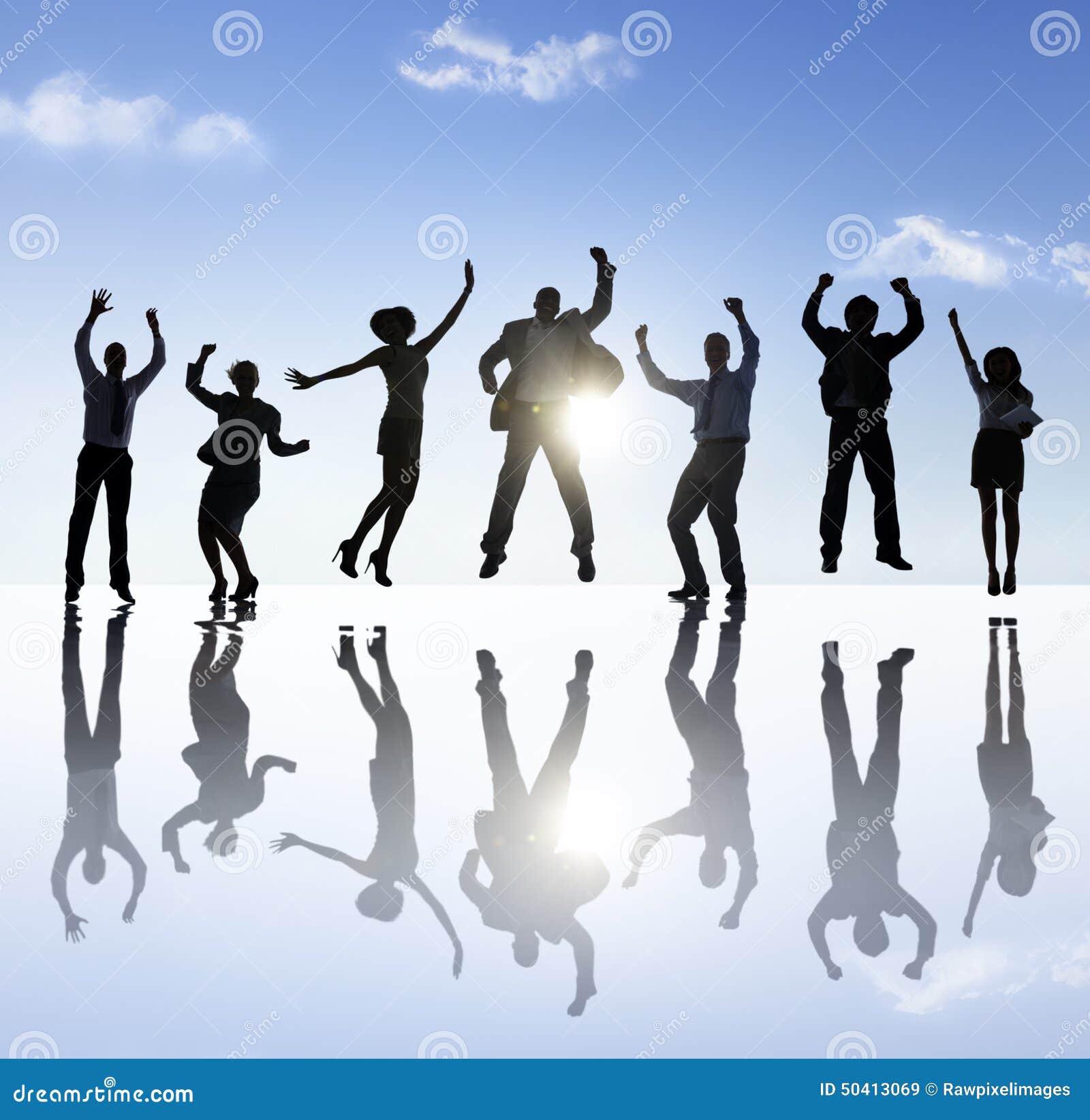 Group of Business People Celebrating Success Concept Stock Image ...