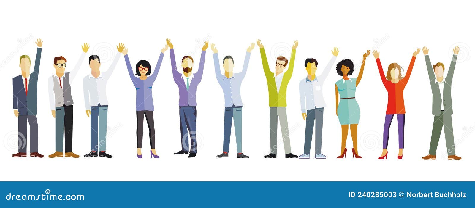 Business Man Cheer On Top Of Stairs With Falling Money, , Illustration ...