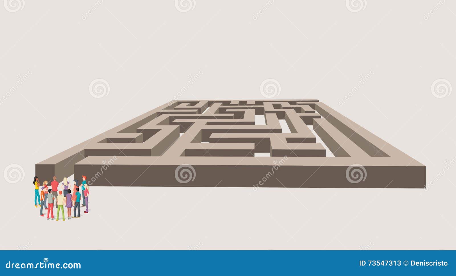 Group of Business People Choosing the Right Way of a Maze Stock Vector ... Group of Business People Choosing the Right Way of a Maze Stock Vector ...