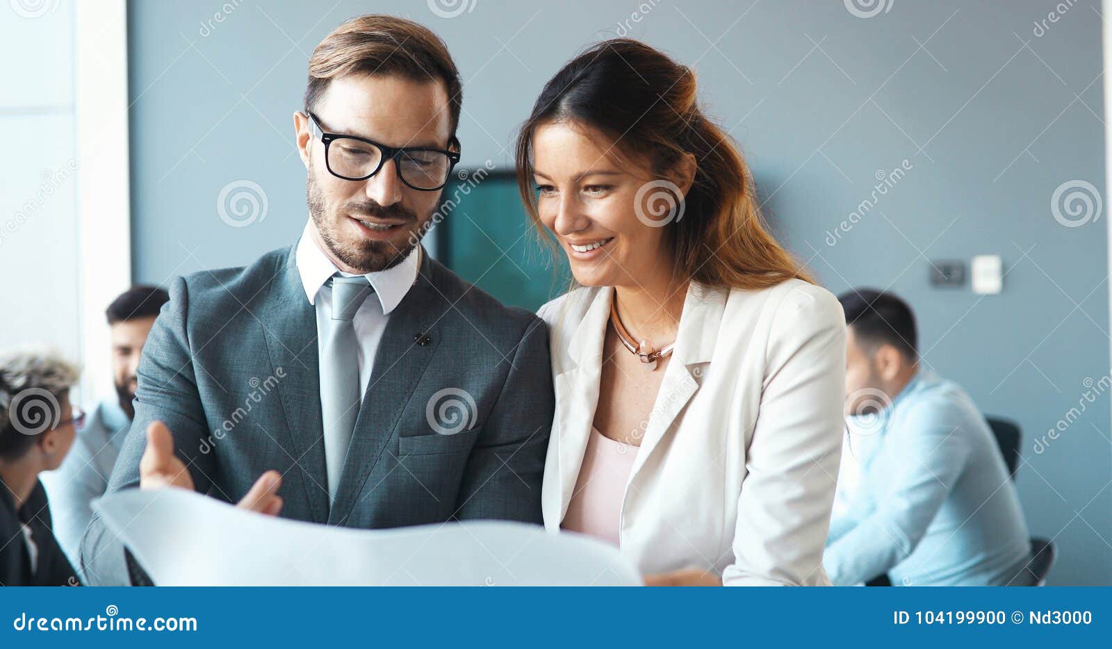 Group of Business People Collaborating in Business Office Stock Photo ... Group of Business People Collaborating in Business Office Stock Photo ...
