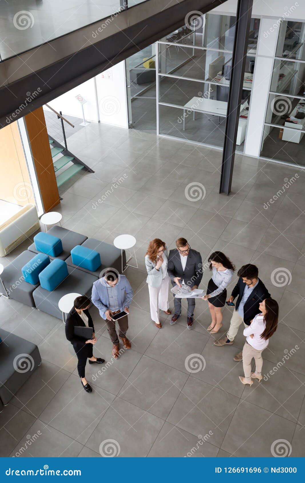Group of Business People Collaborating in Office Stock Photo - Image of ...