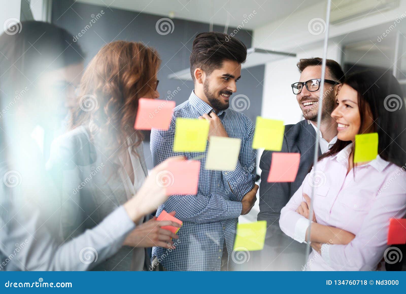 Group of Business People Collaborating in Office Stock Photo - Image of ... Group of Business People Collaborating in Office Stock Photo - Image of ...