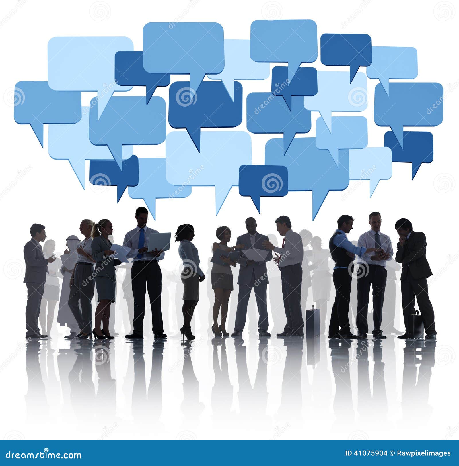 Group of Business People Discussing Business Issues Stock Illustration ...