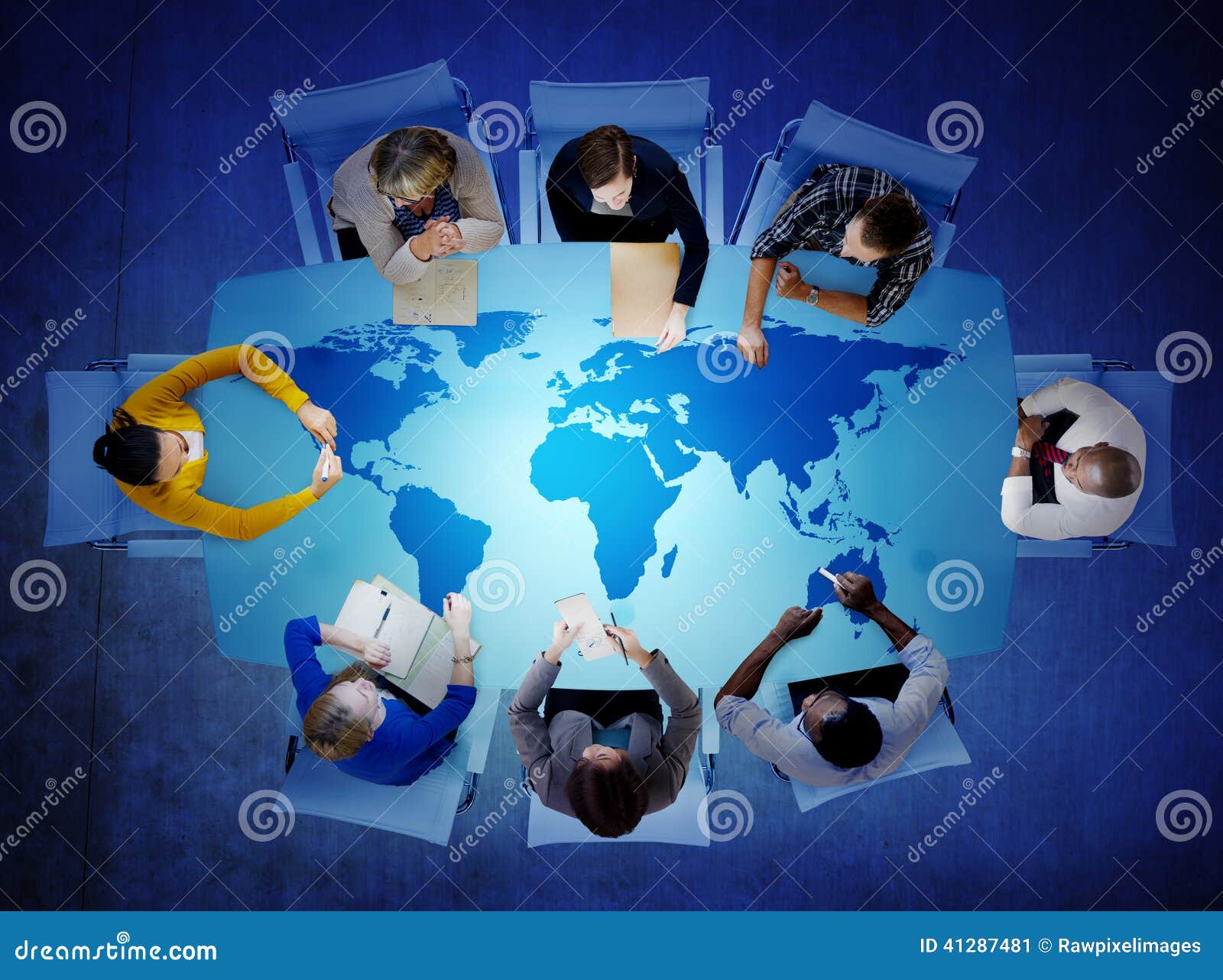 Group of Business People Discussing Global Issues Stock Image - Image ...