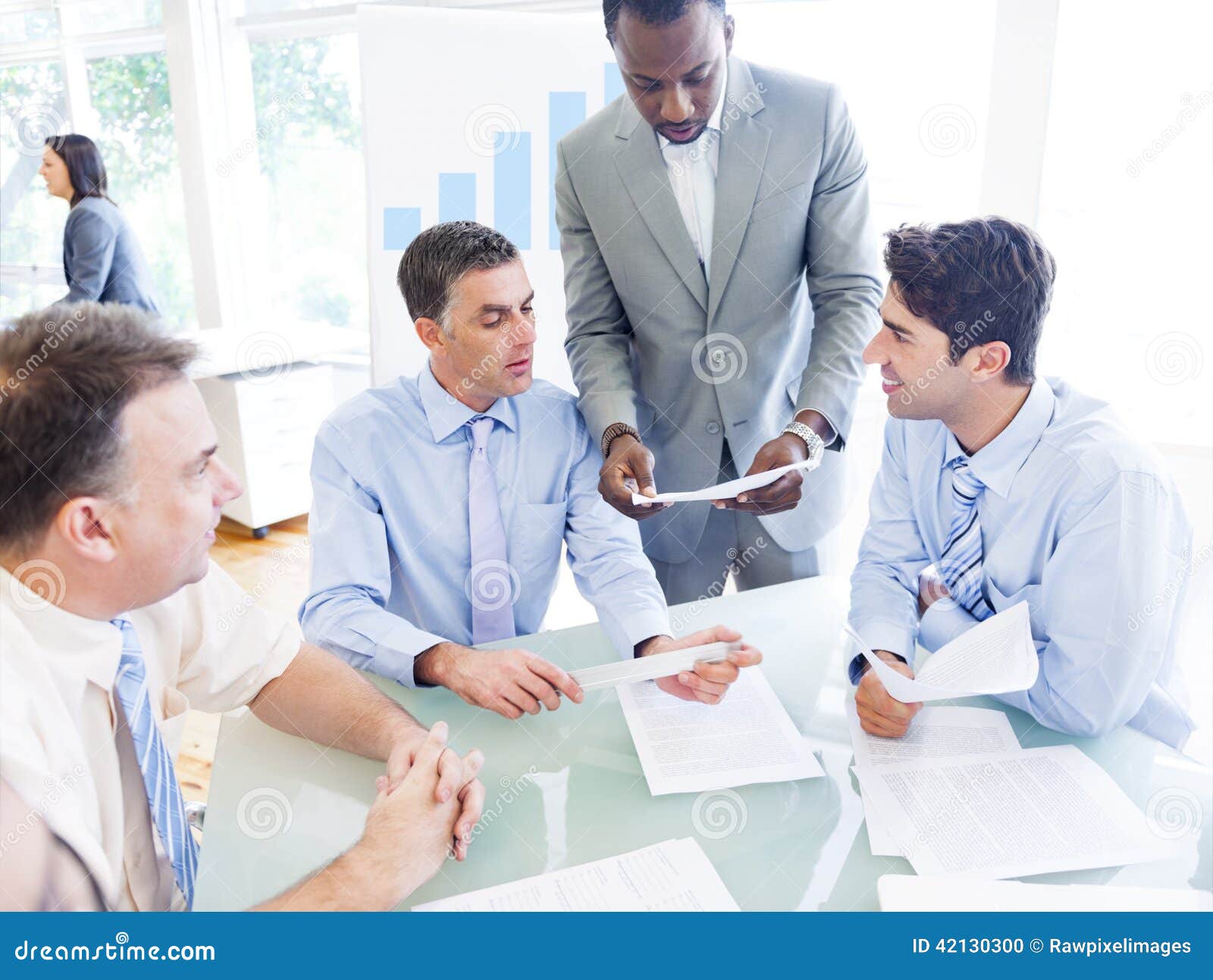 Group of Business People Discussing New Project Stock Photo - Image of ...