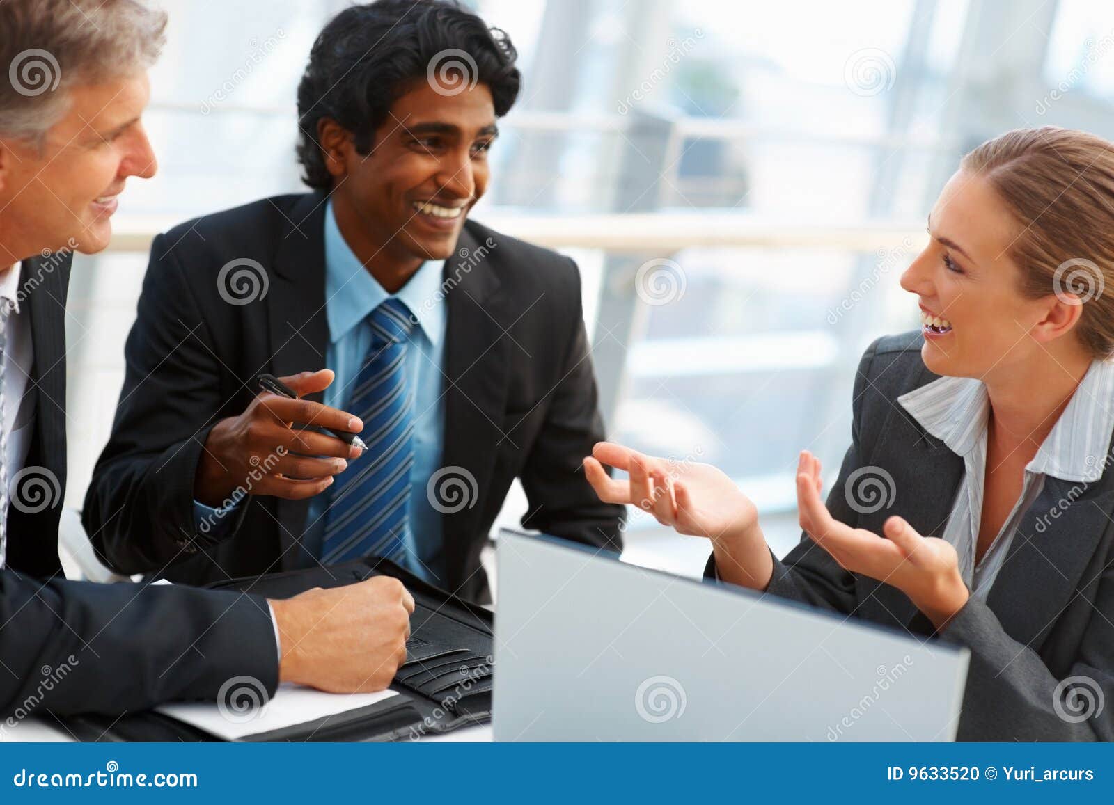Group of Business People Discussing Work Stock Photo - Image of ...