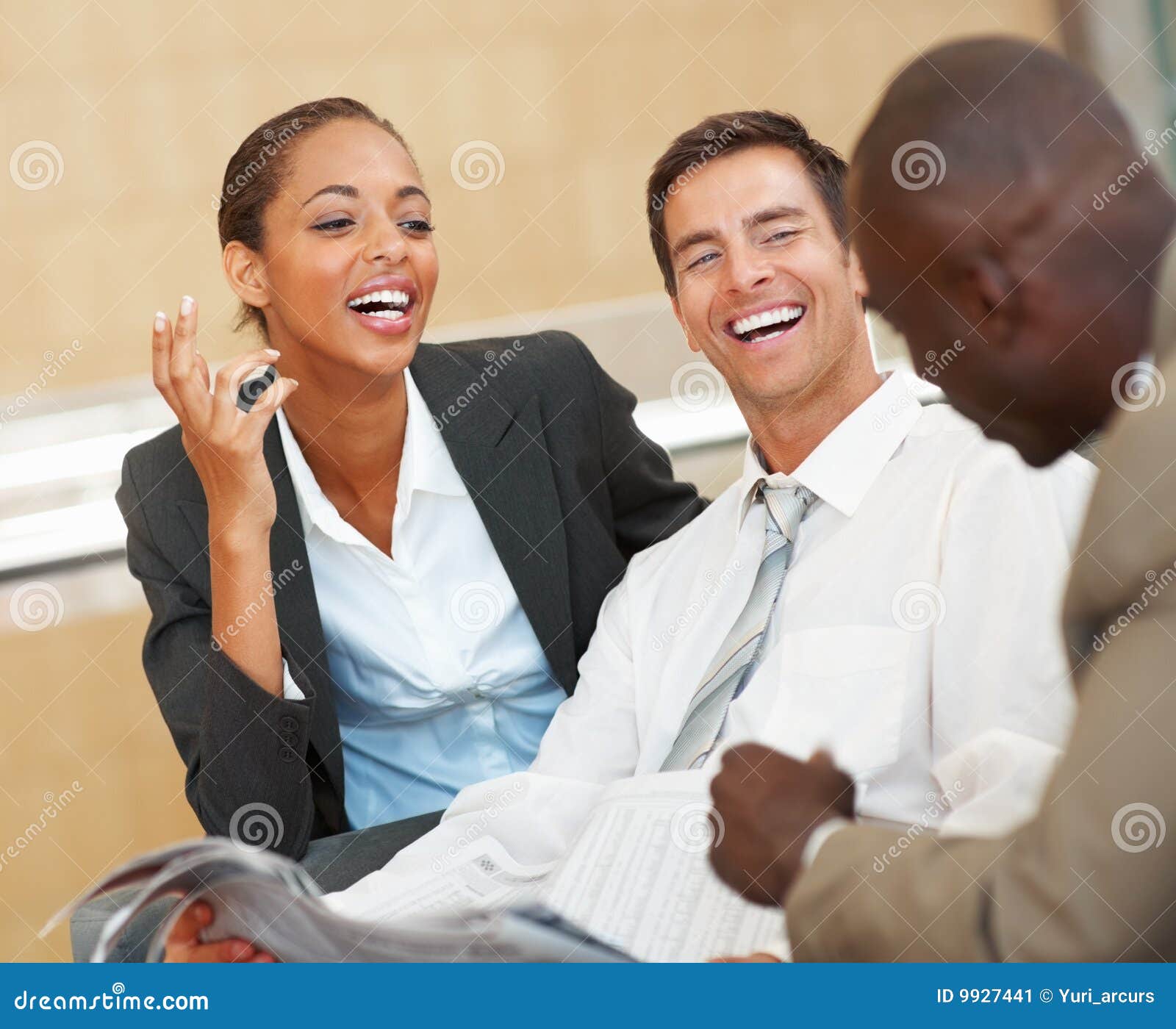 Group of Business People Enjoying at Office Stock Image - Image of life ...
