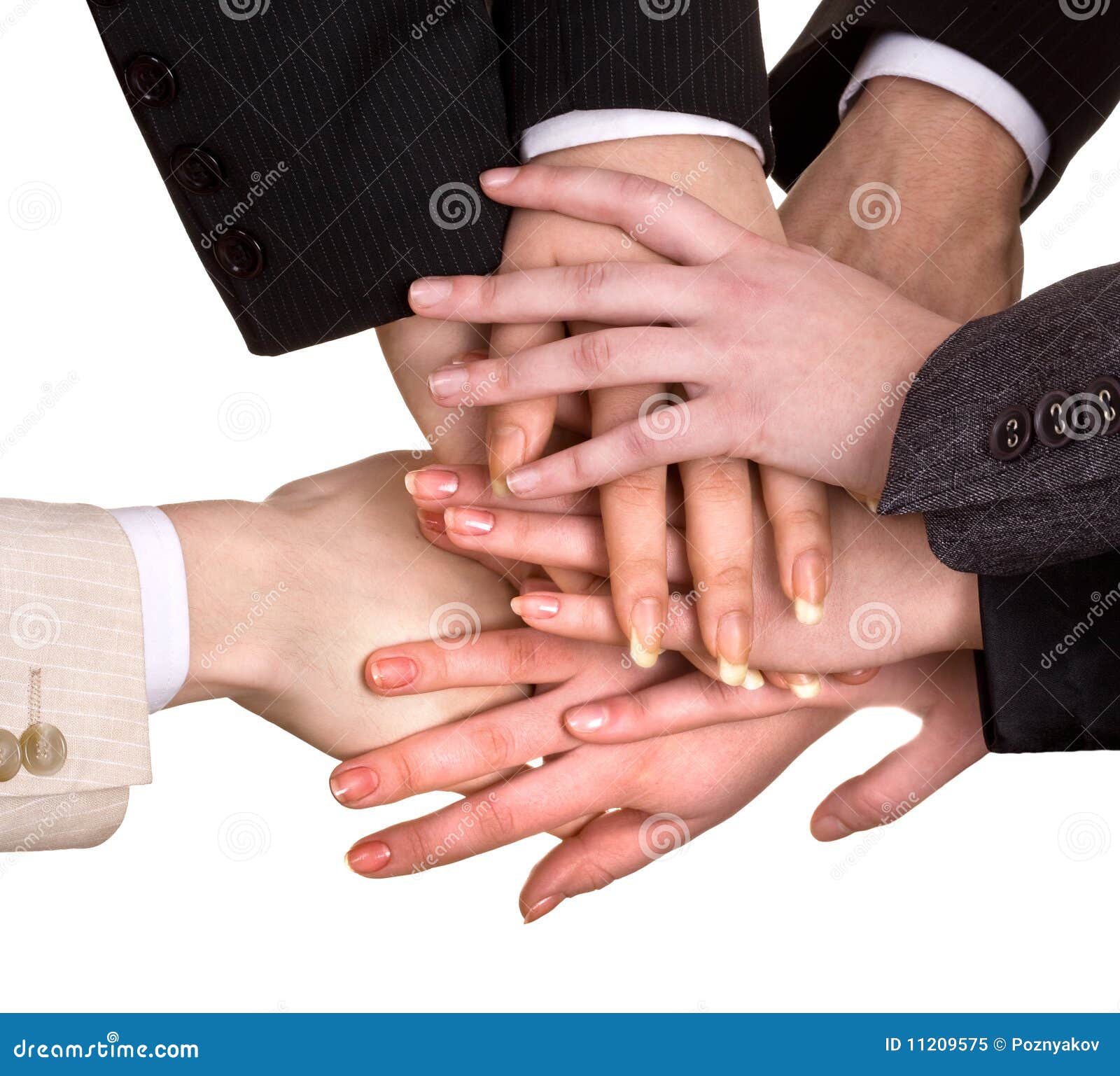 Group of Business People Hand. Stock Image - Image of person, business ...