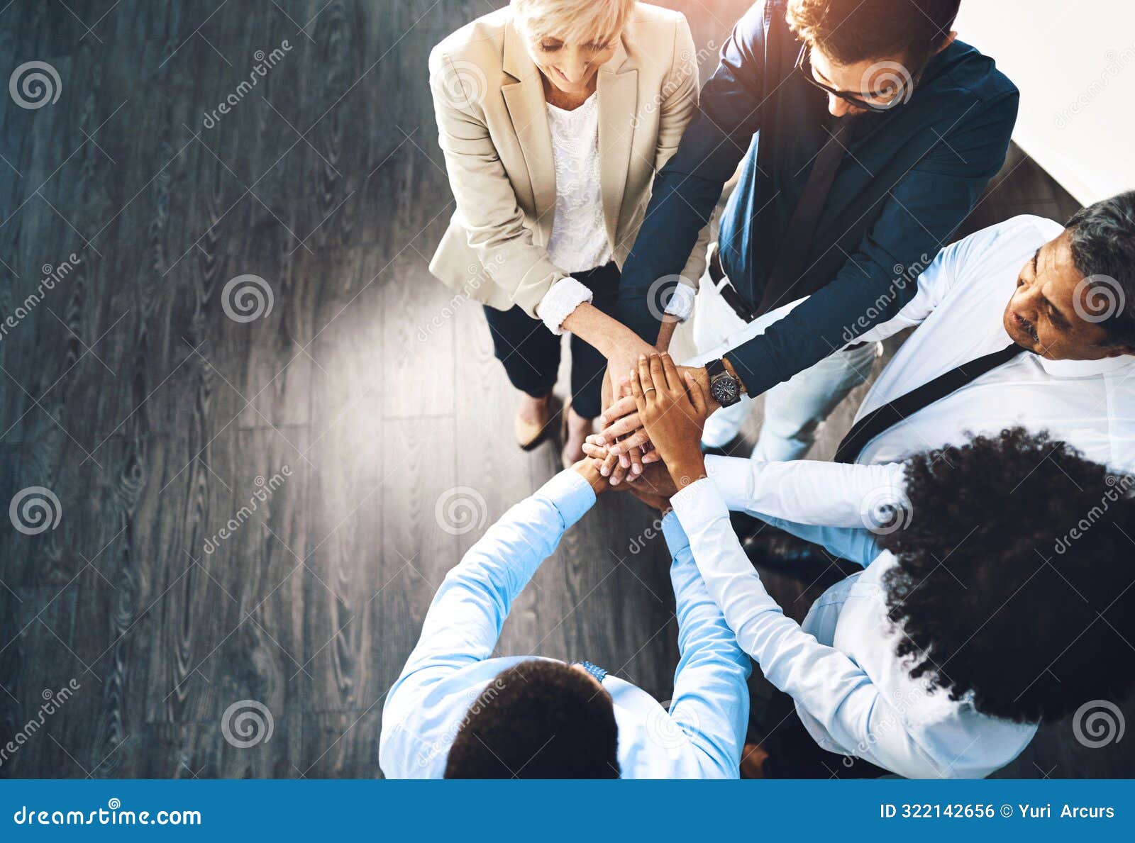 Group, Business People or Hands in Stack at Workshop, Collaboration or ...