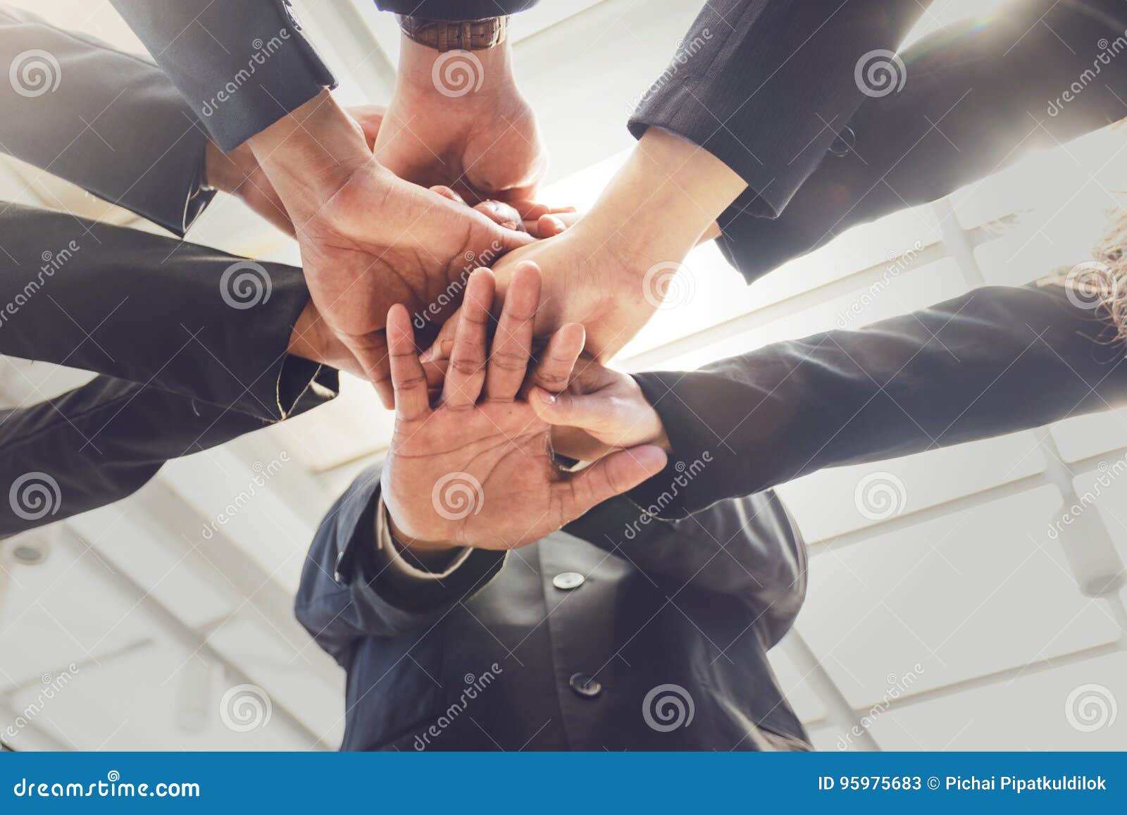 Group of Business People Joining Hands. Team Work Concept Stock Image ...