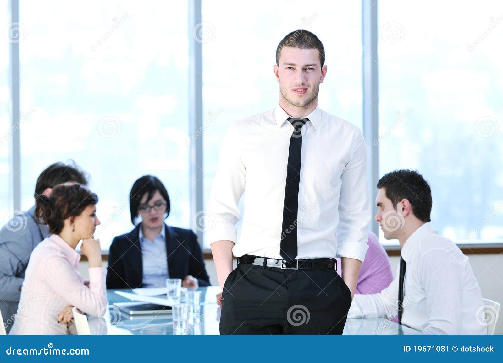 Group of Business People at Meeting Stock Image - Image of businessteam ...