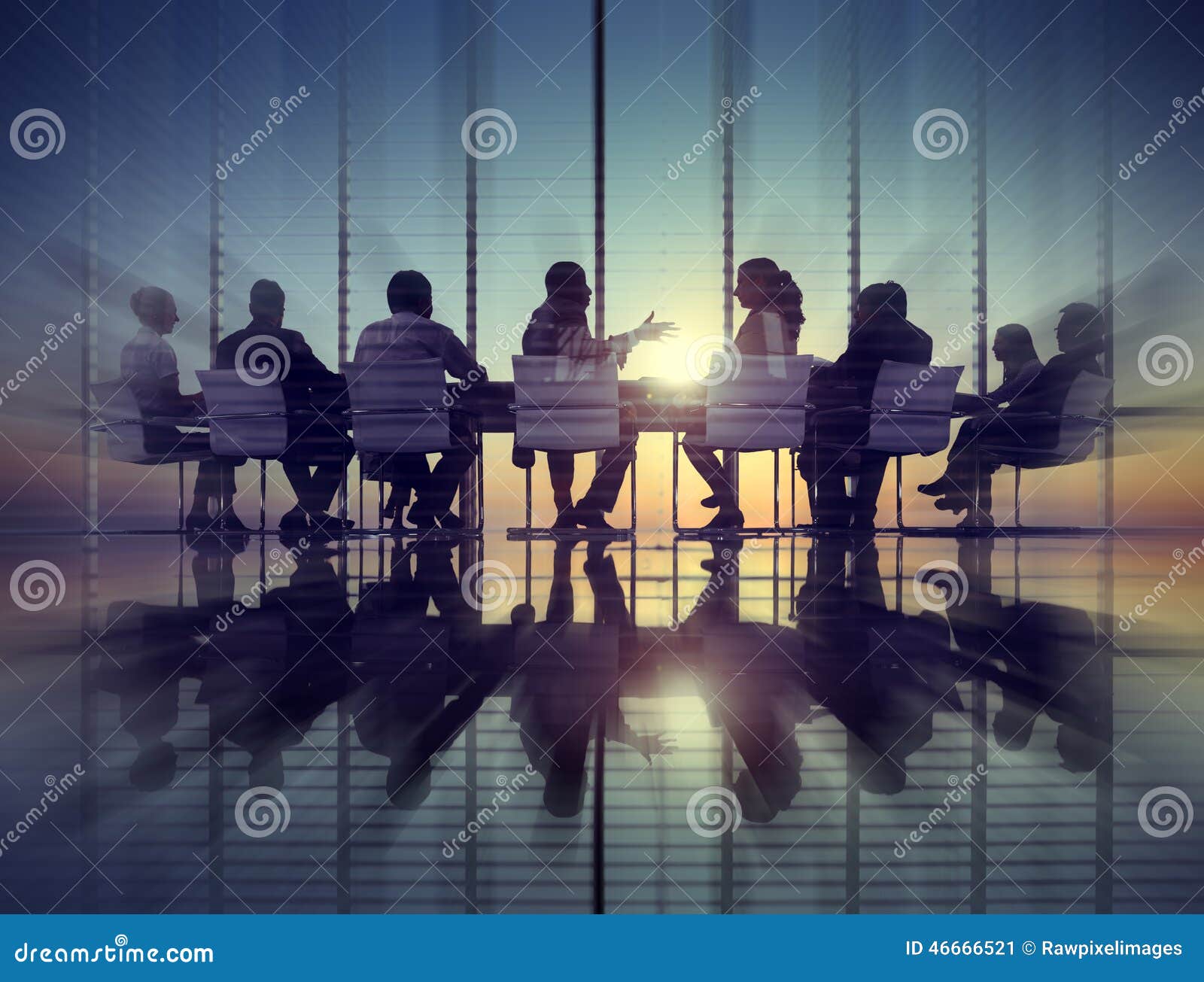 Group of Business People Meeting Back Lit Concepts Stock Image - Image ...