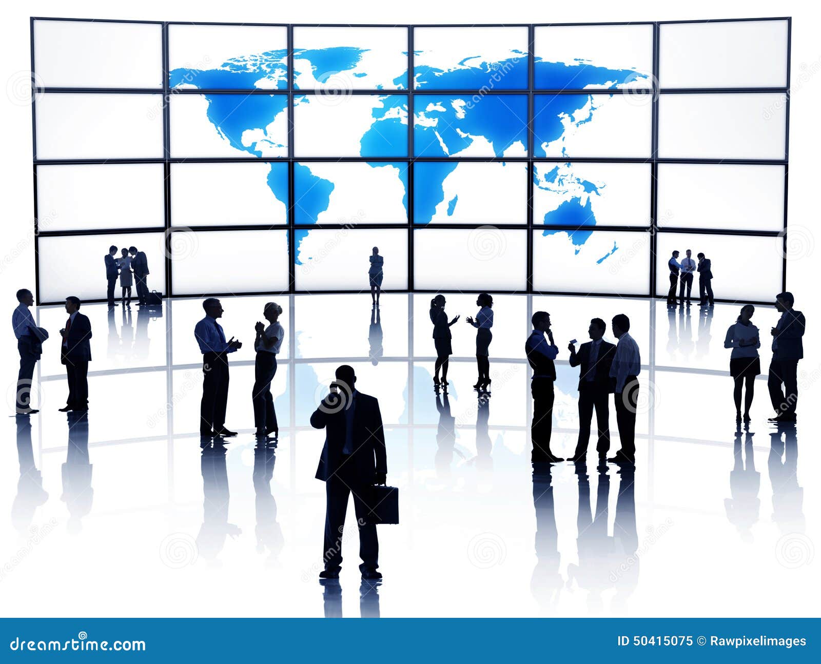 Group of Business People Meeting Global Communication Concept Stock ...