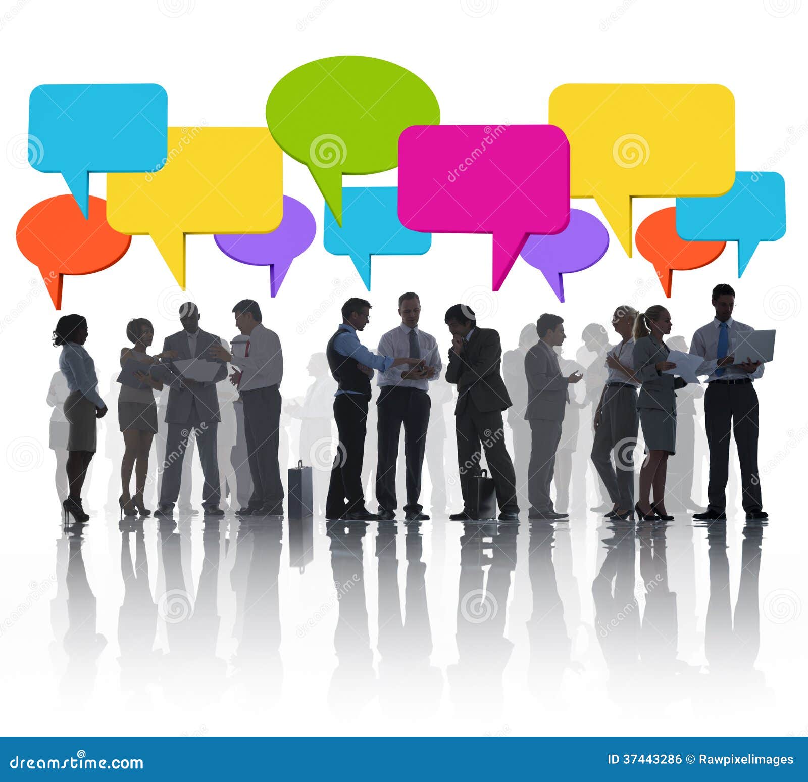 Group of Business People Meeting and Sharing Ideas Stock Photo - Image ...