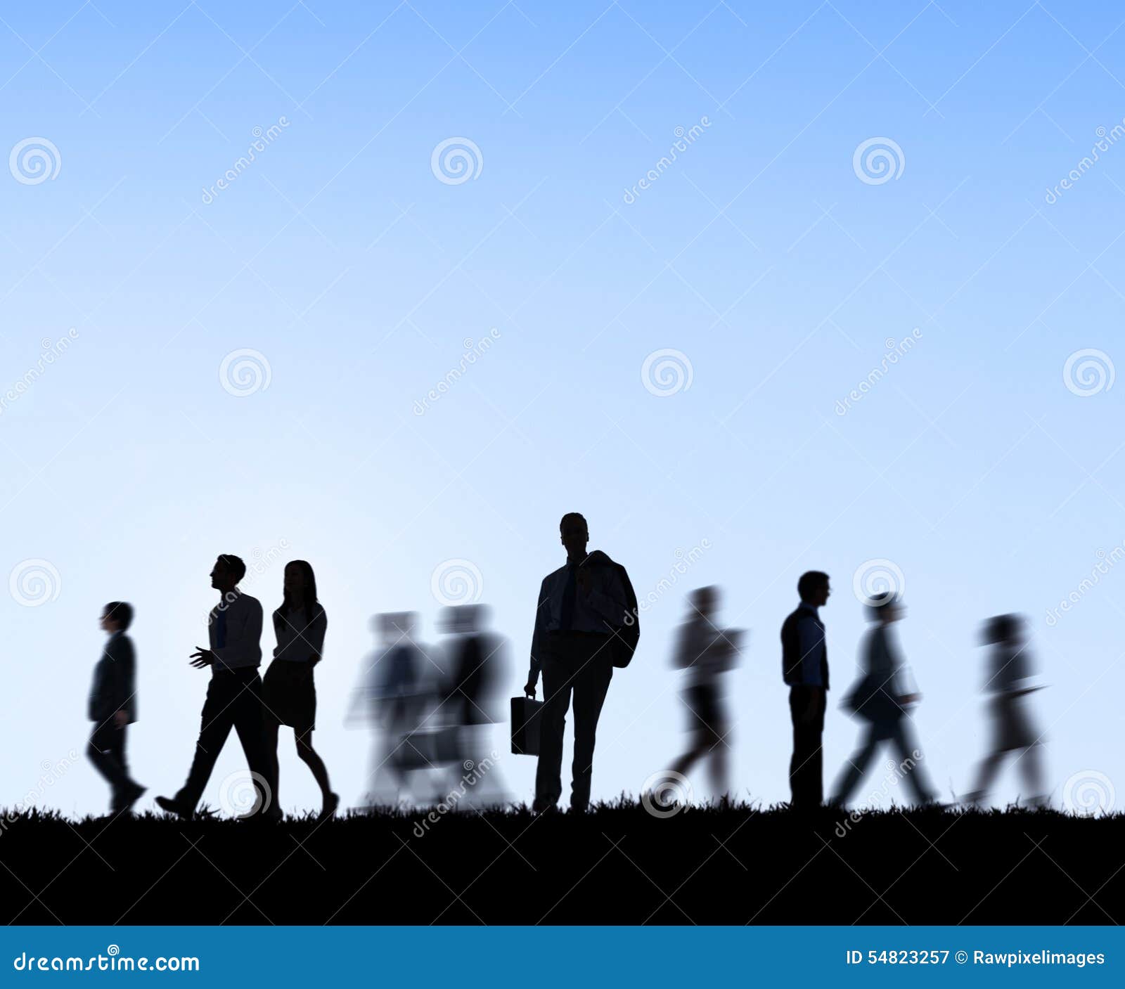 Group Business People Motion Teamwork Concept Stock Image - Image of ...