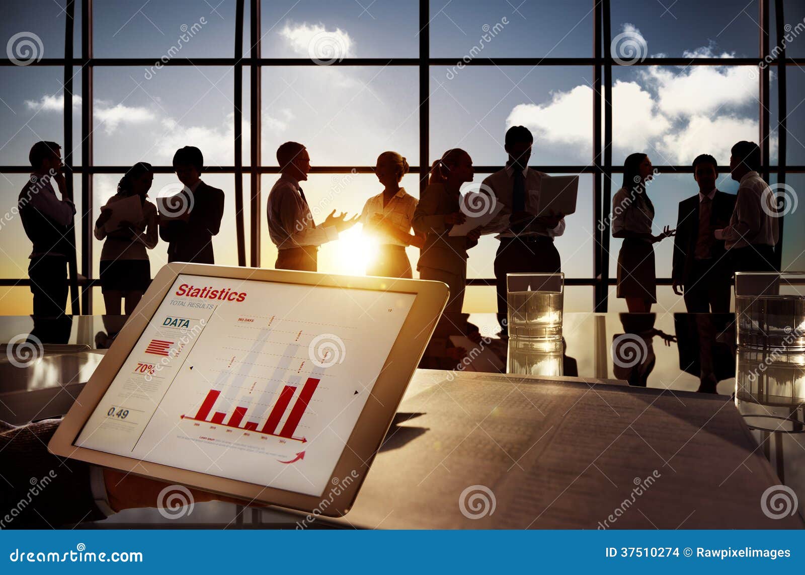 Group of Business People in Office Building Stock Photo - Image of ...