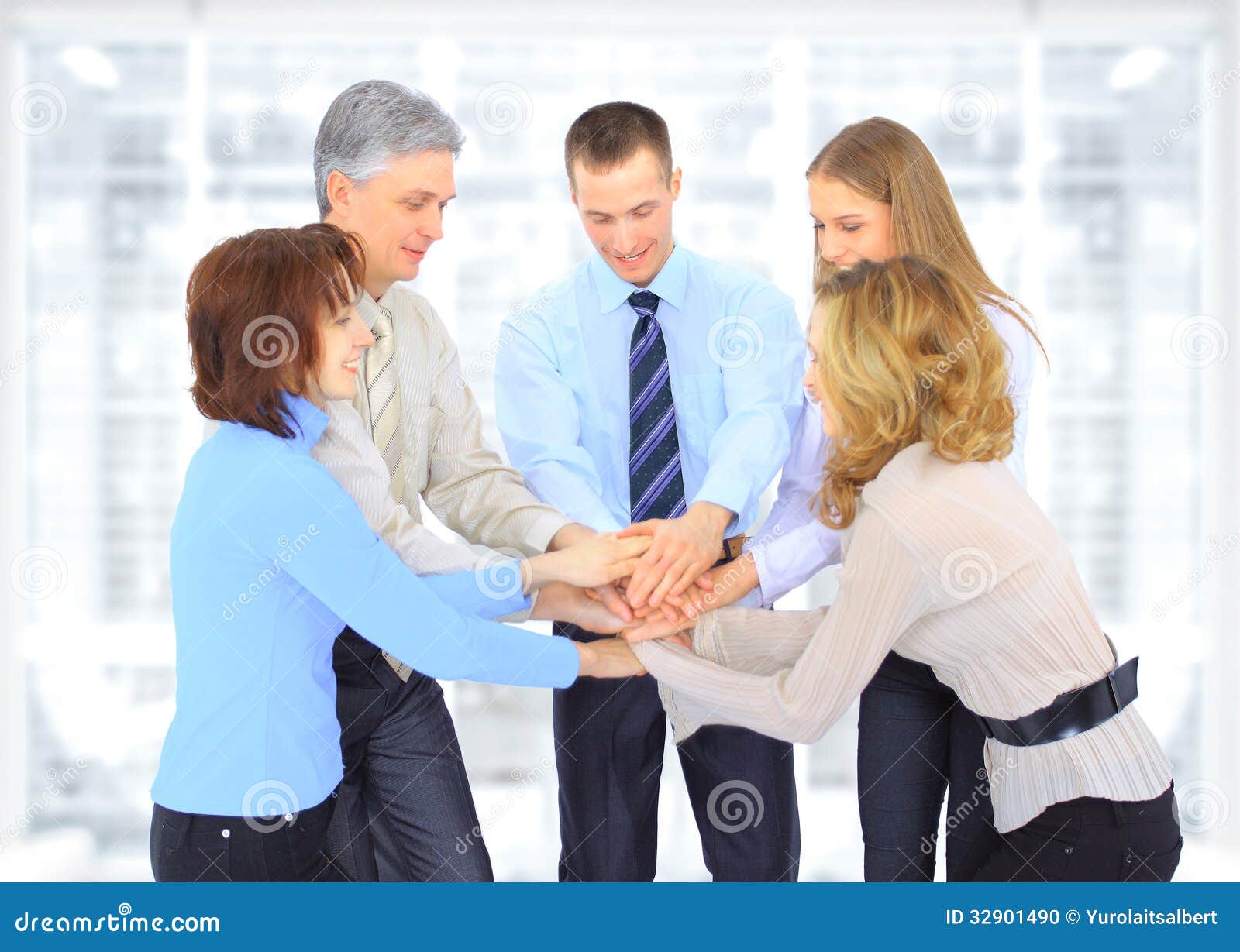 A Group of Business People in the Office. Stock Photo - Image of group ...