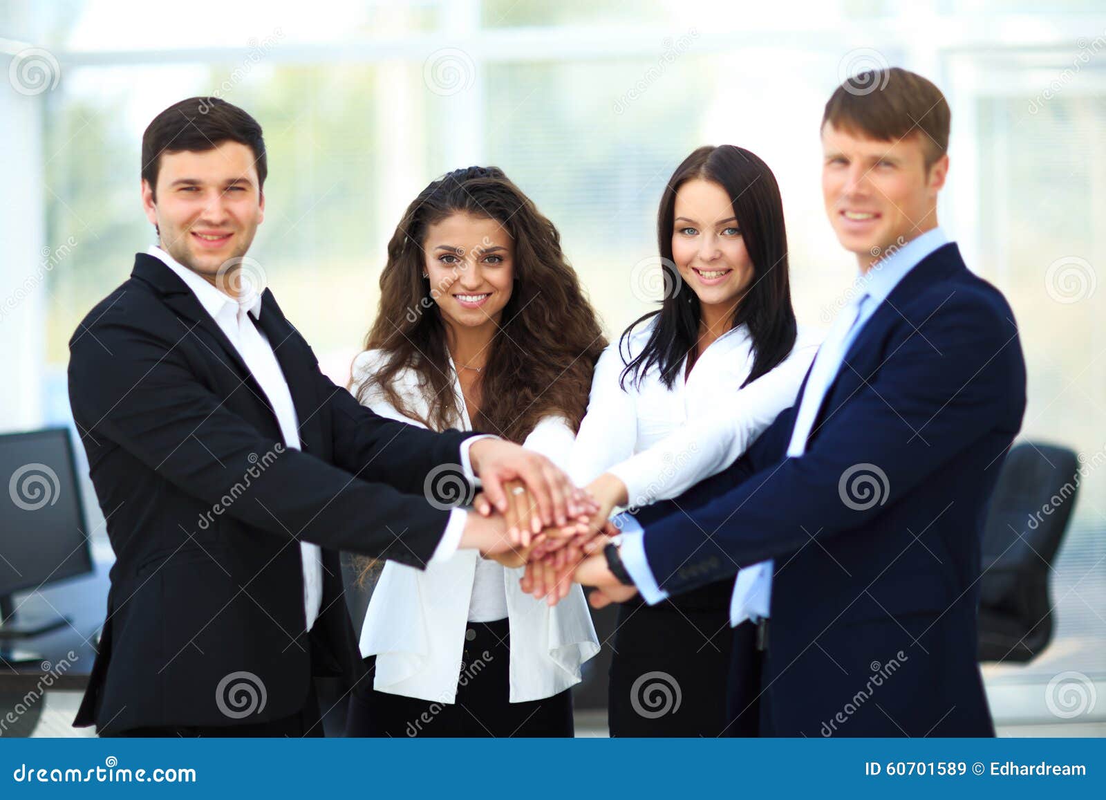 Group of Business People Piling Up Their Hands Stock Image - Image of ...