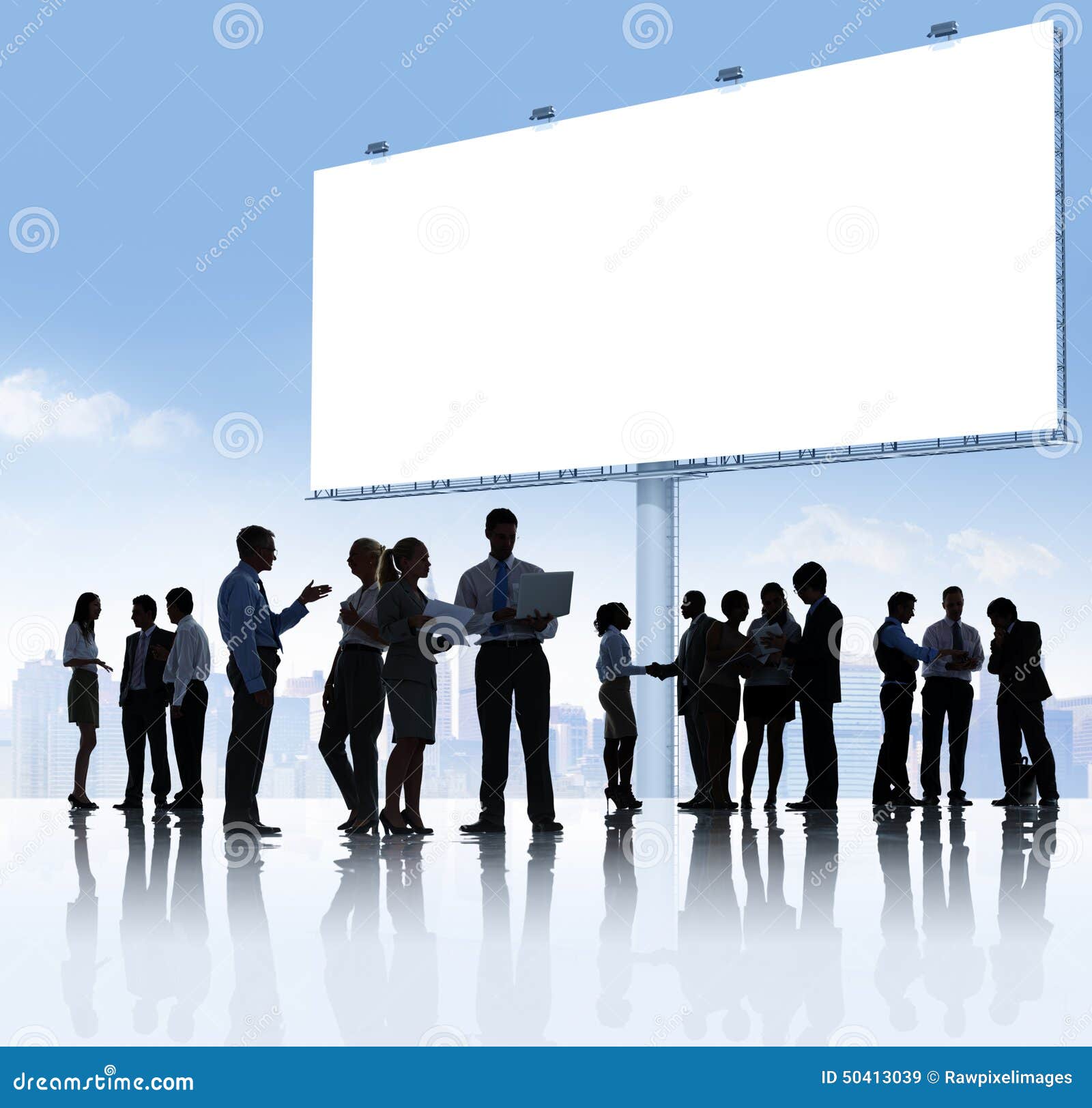 Group of Business People with Placard Concept Stock Image - Image of ...