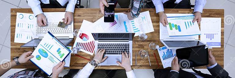 Group Business People Problem Solution in Office Table Stock Photo ...