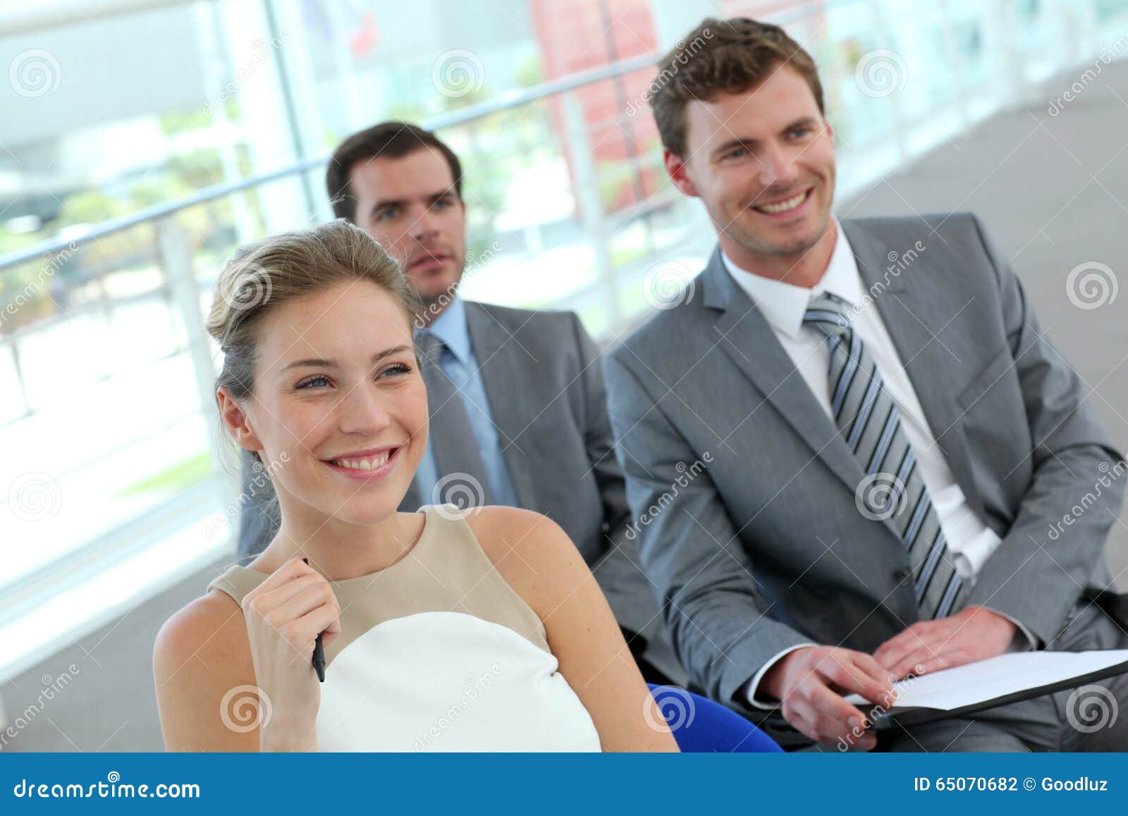 Group of Business People in Reunion Stock Photo - Image of attending ...